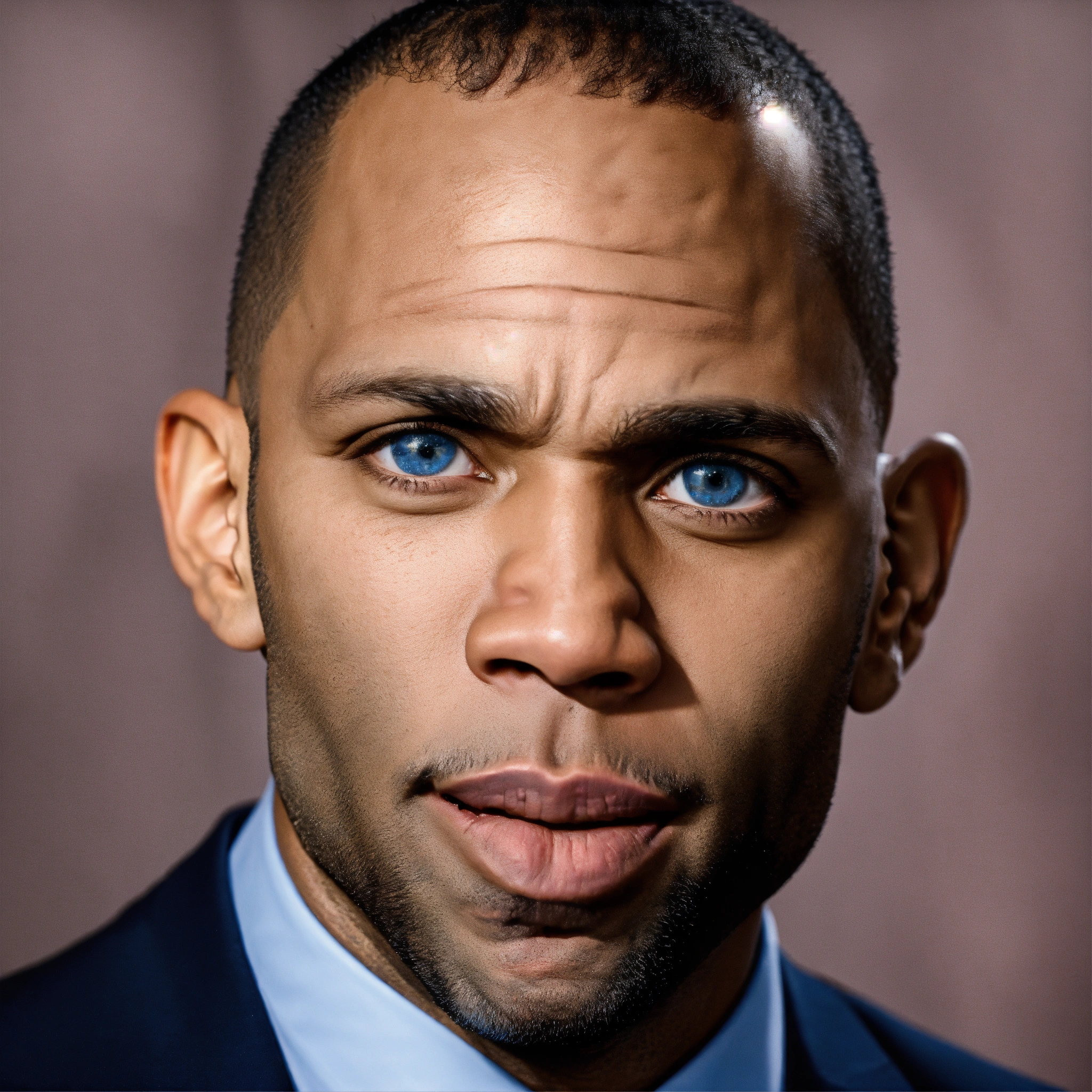 Lexica - HAKEEM JEFFRIES SILVERY-BLUE EYES, ANGRY, MAD YELLING, CROOKED ...