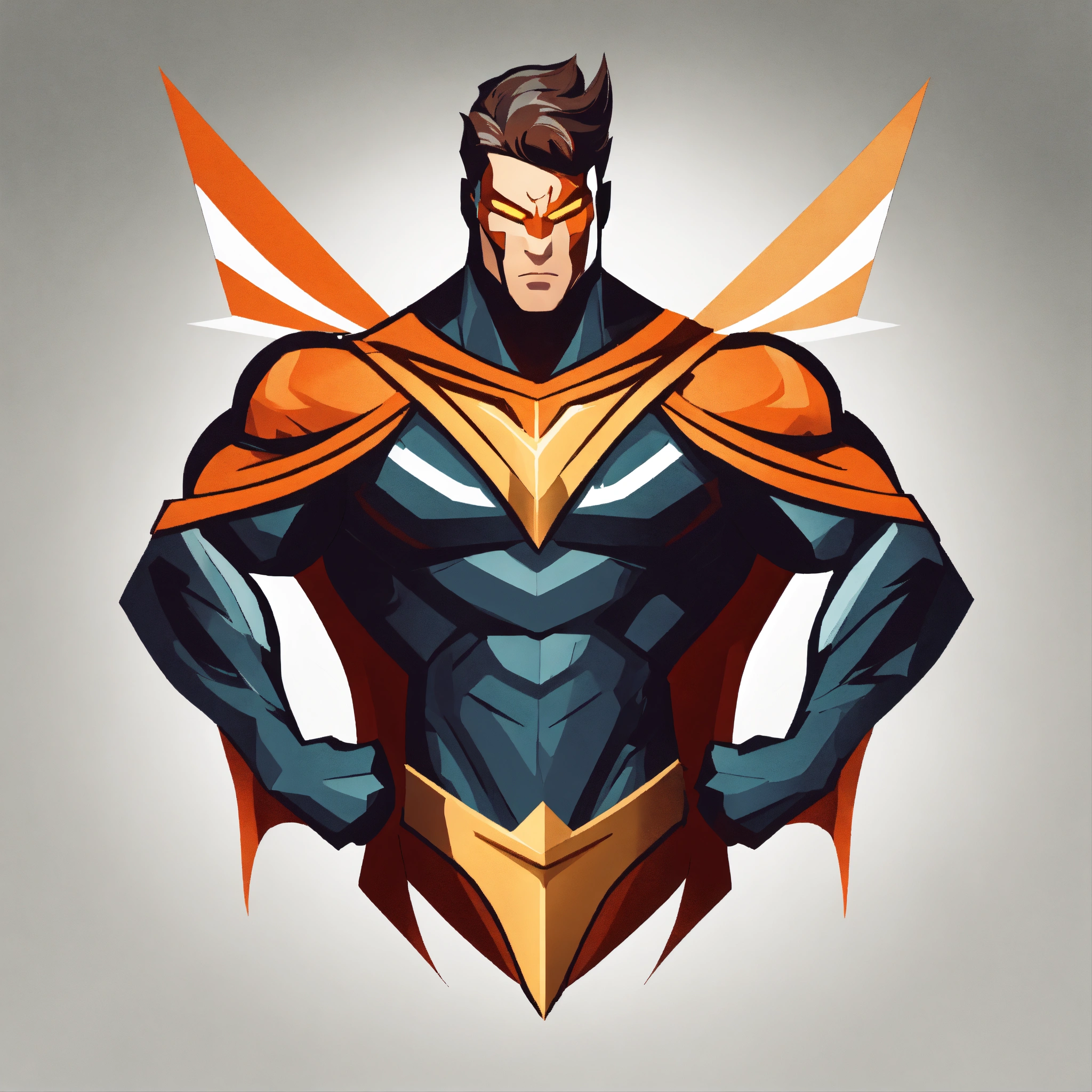 Lexica - Visualize a sleek vector logo depicting an antihero in a ...