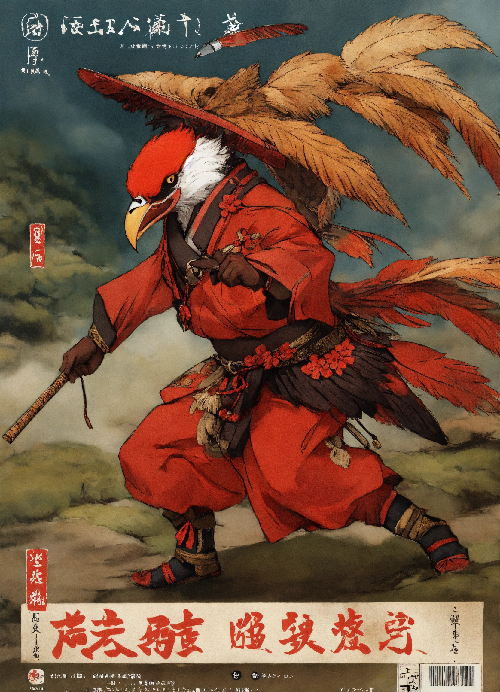 Lexica - Tengu, nez rouge comme pinokio