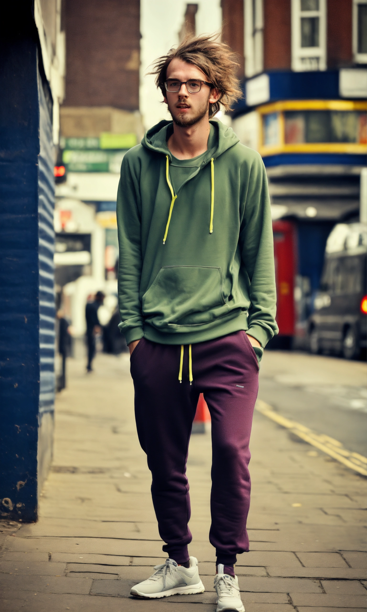 Lexica - Ugly, skinny, 25 year old british man, he is wearing jogging ...