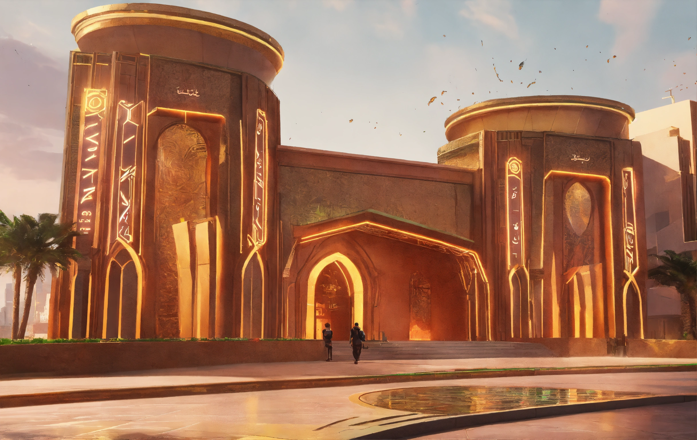 Lexica - Generate an image of the entrance of the esports venue ...