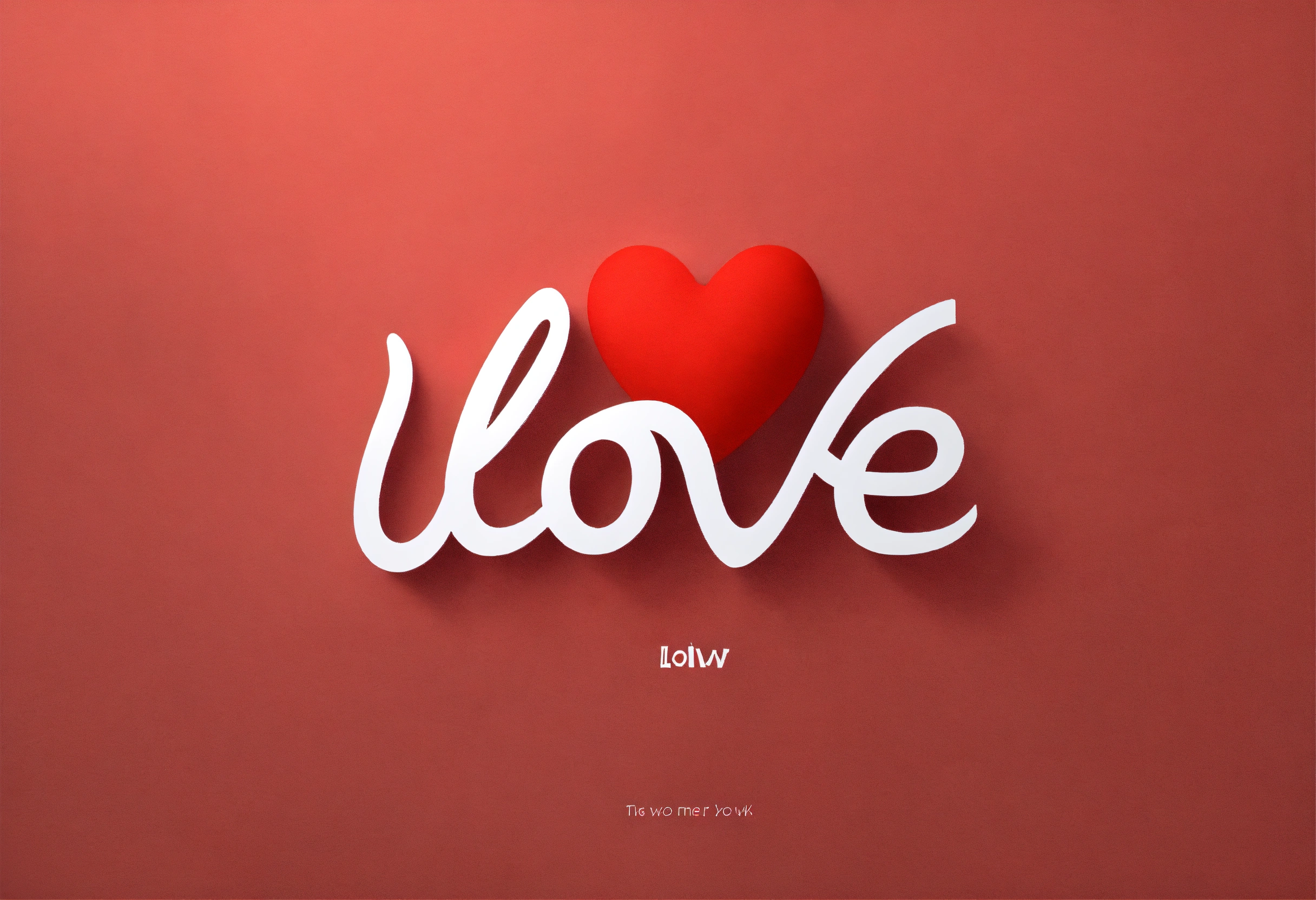 Lexica - A minimalist typography artwork featuring the word "Love" in a ...