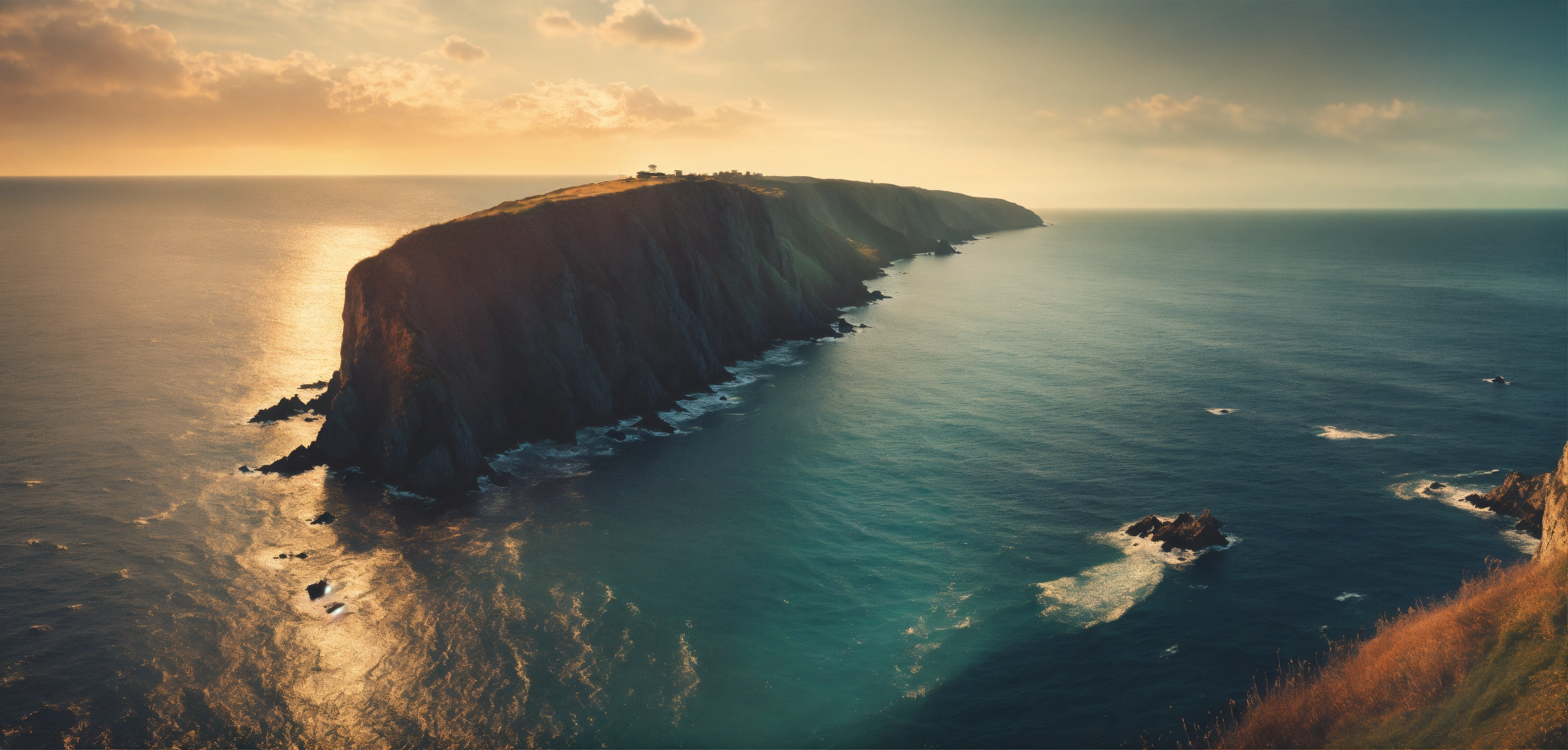 Lexica - Beautiful sea cliff landscape during sunset,16k, cinematic ...