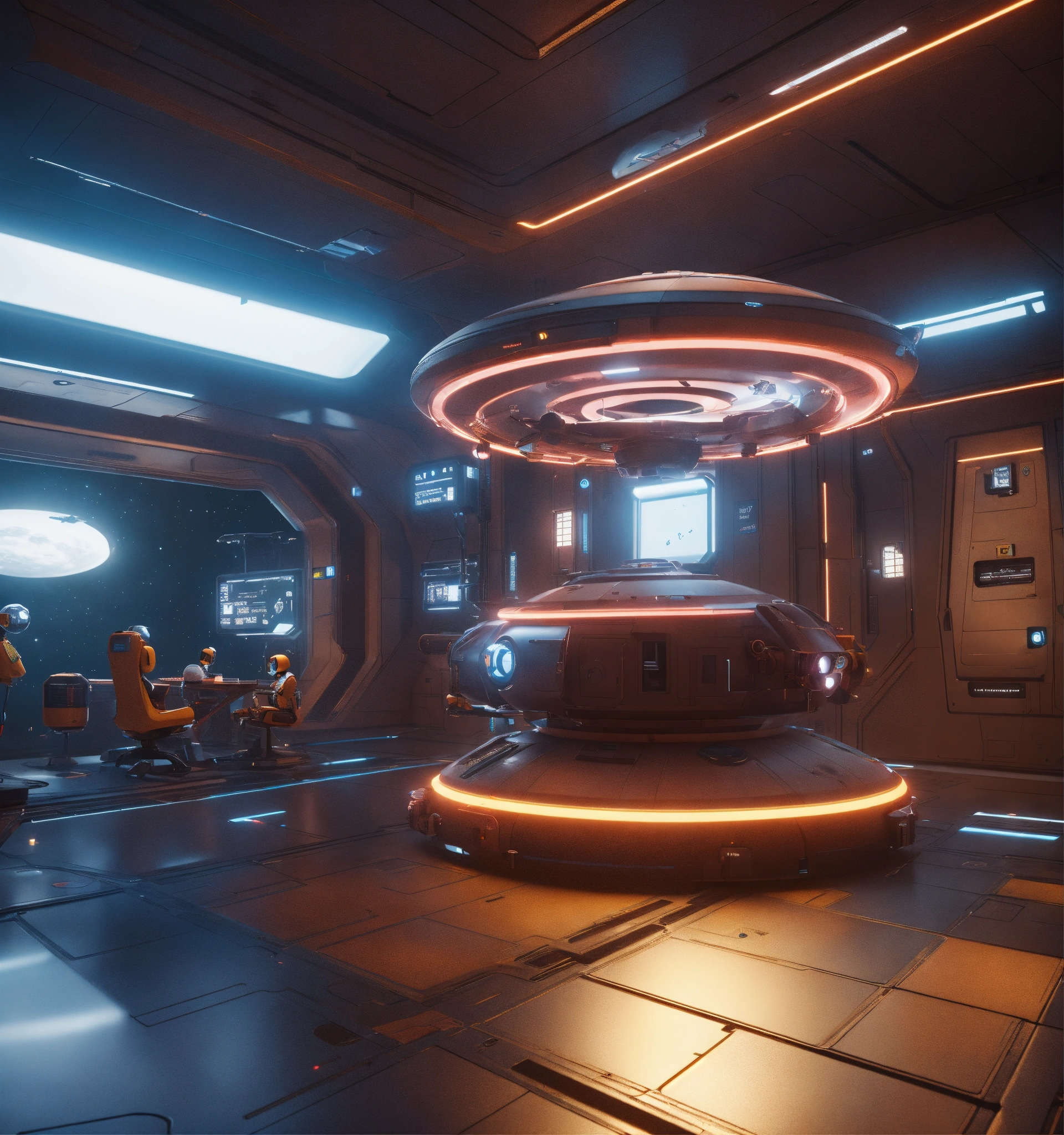 Lexica - A small flying robotic security probe hovers and gives a ...