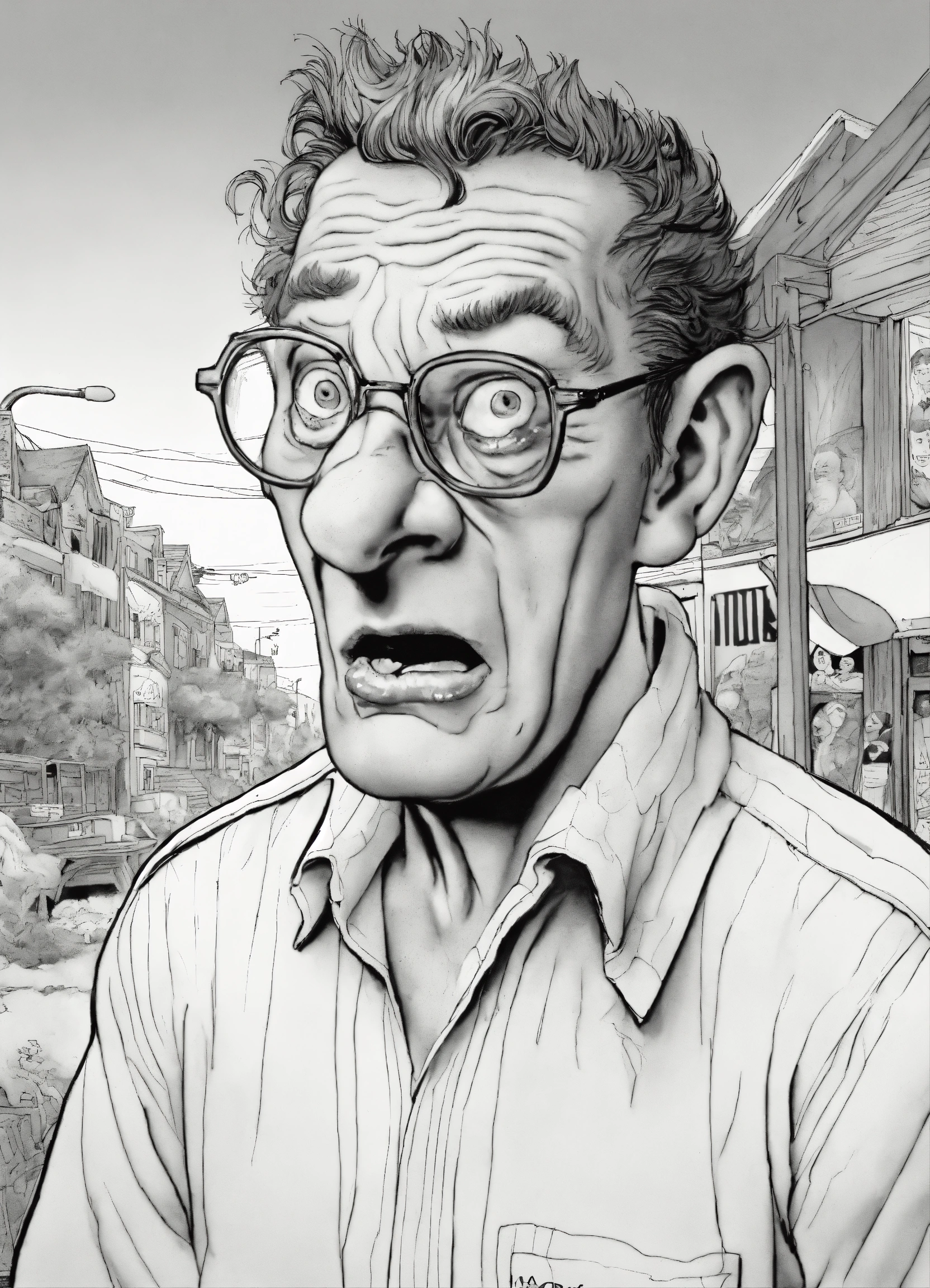 Lexica - Coloring page for adults, comic art, MAD Magazine Character ...