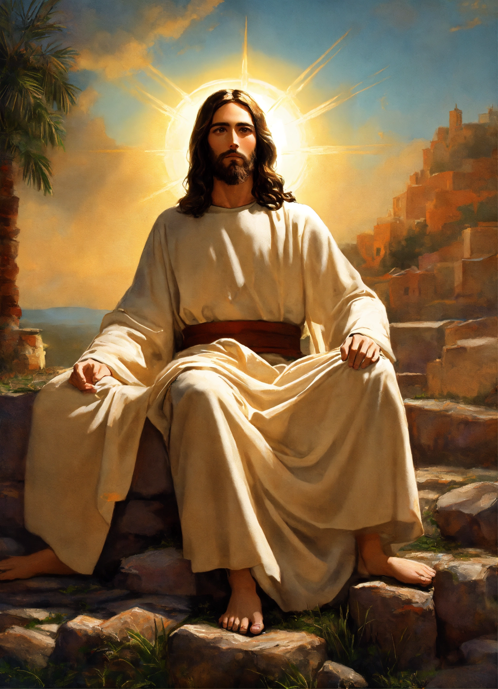 Lexica - Jesus christ in a cool pose