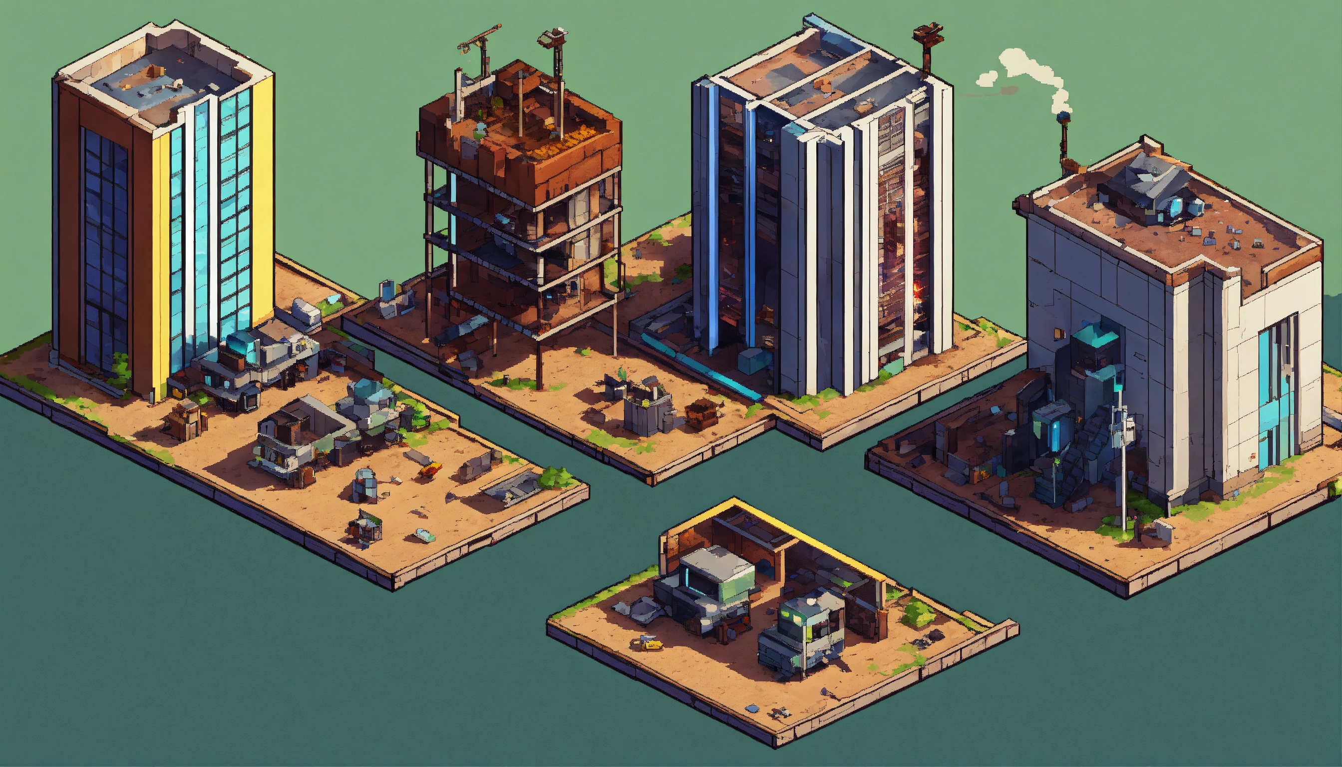 Lexica - Simple clean pixel perfect 2d isometric concept sprites of an ...