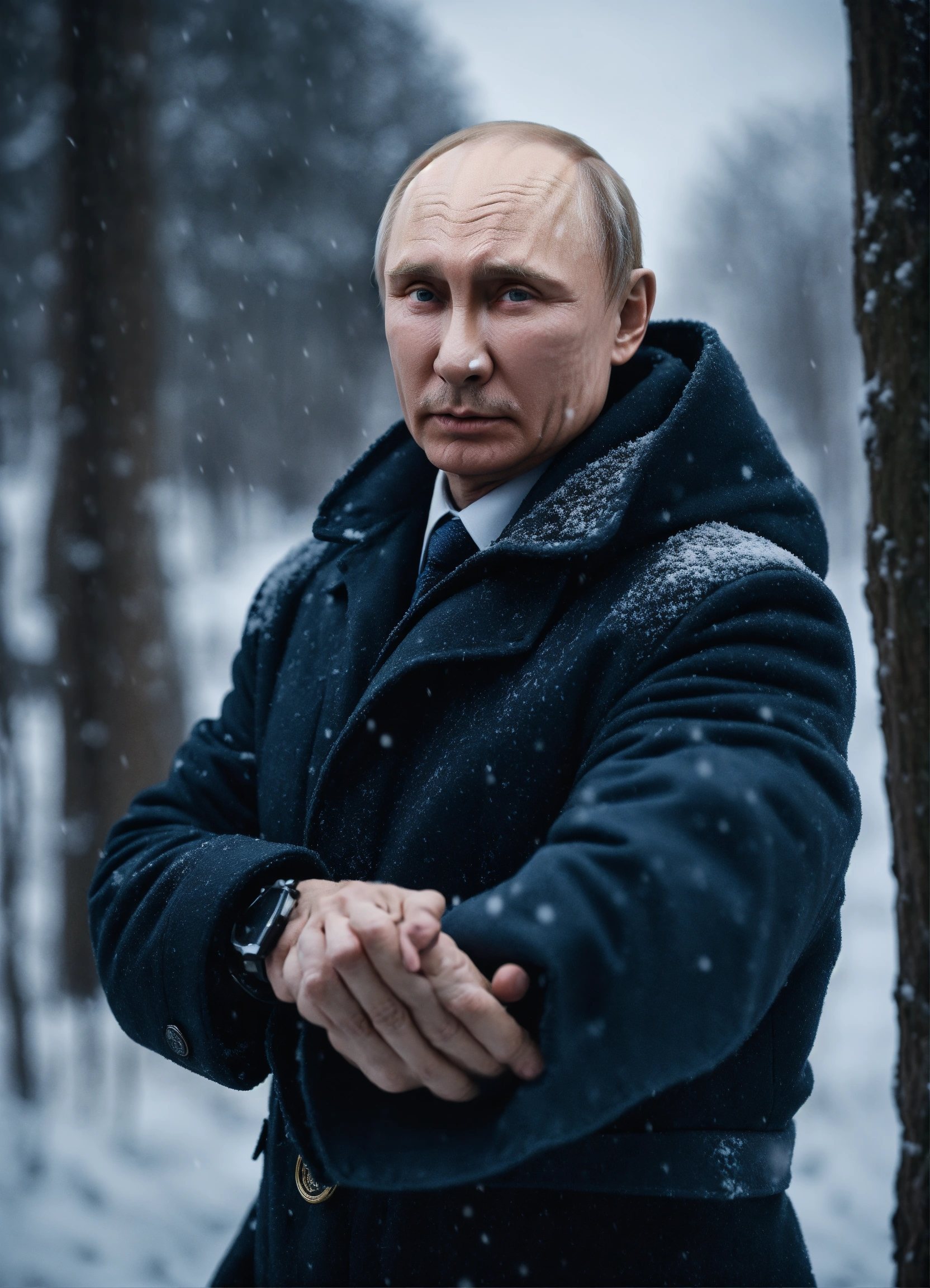 Lexica - Vladimir Putin holding handgun, moody lighting, best quality ...