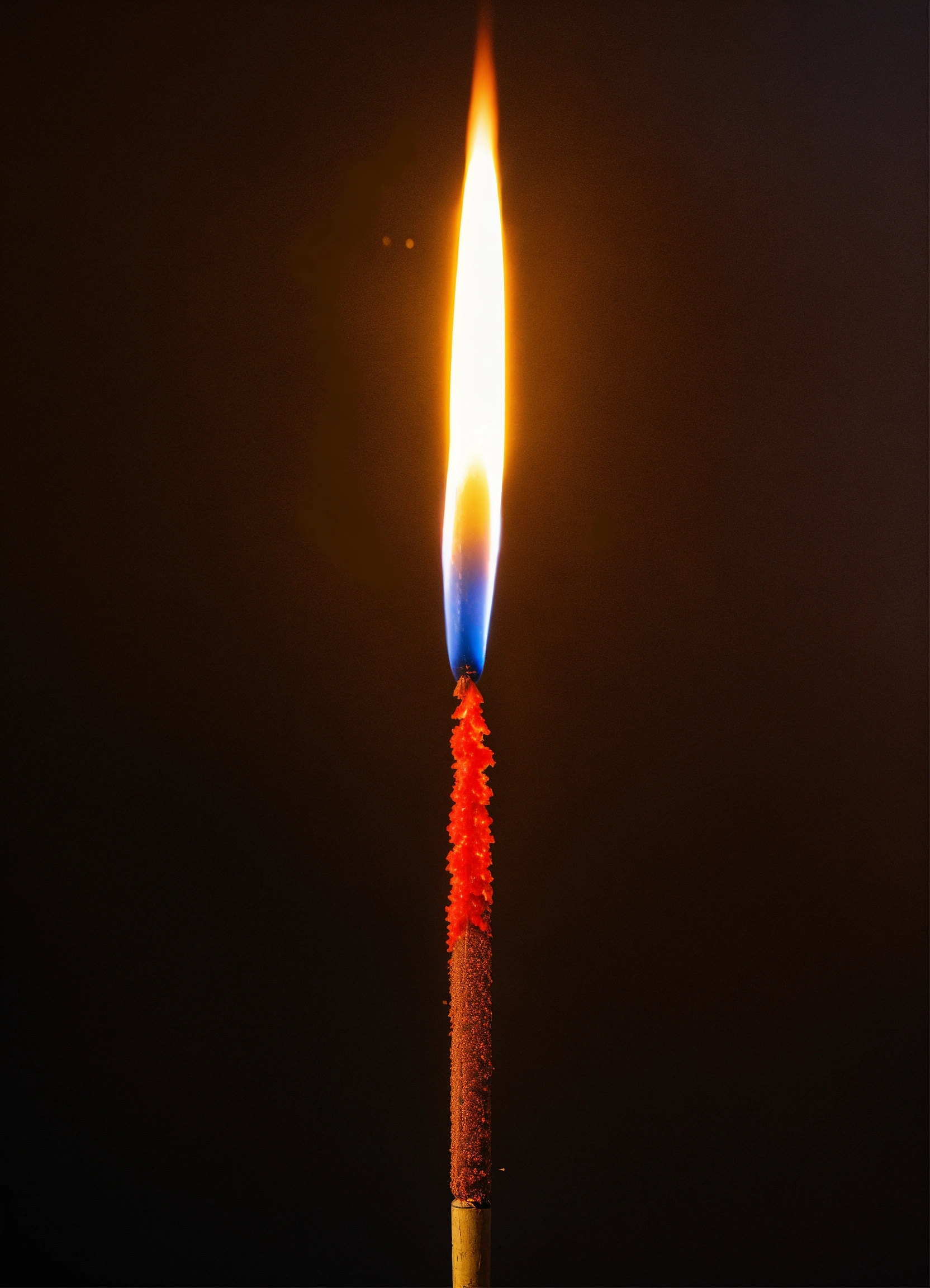 Lexica - Match lighting firecracker, black background