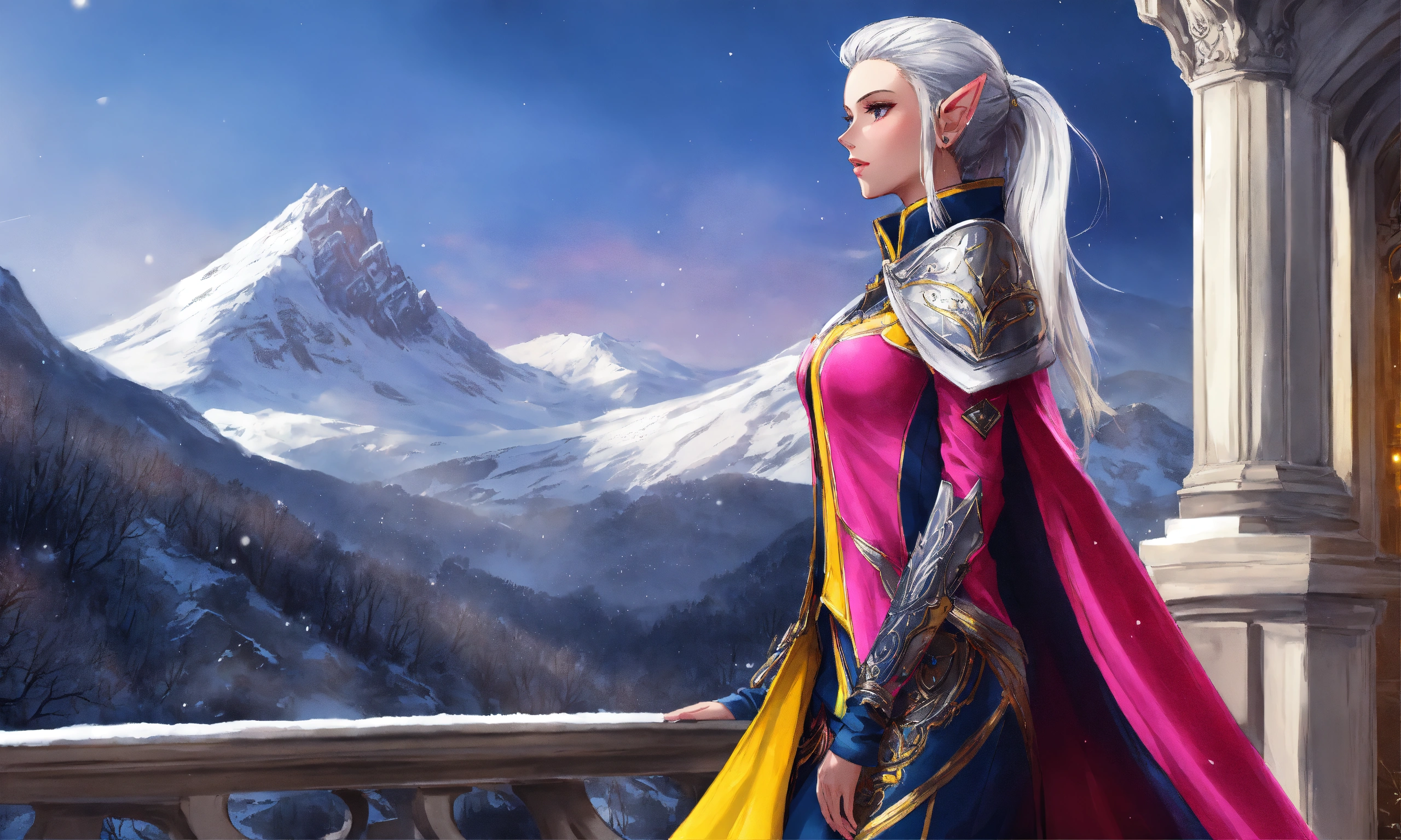 Lexica - Full body drawing of a sci fi high elf, royalty, futuristic ...