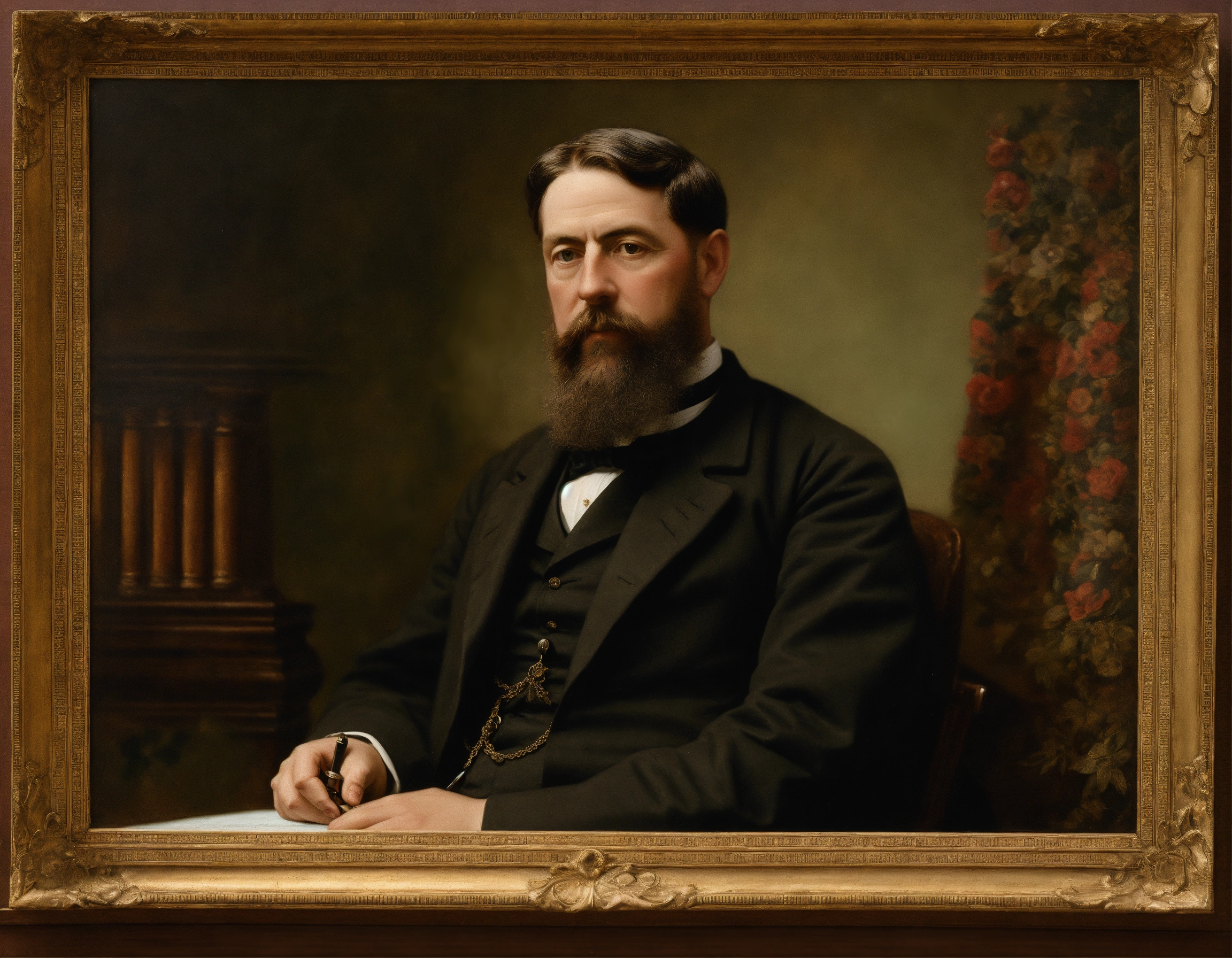 Lexica - Create a realistic image of Charles Sanders Peirce.