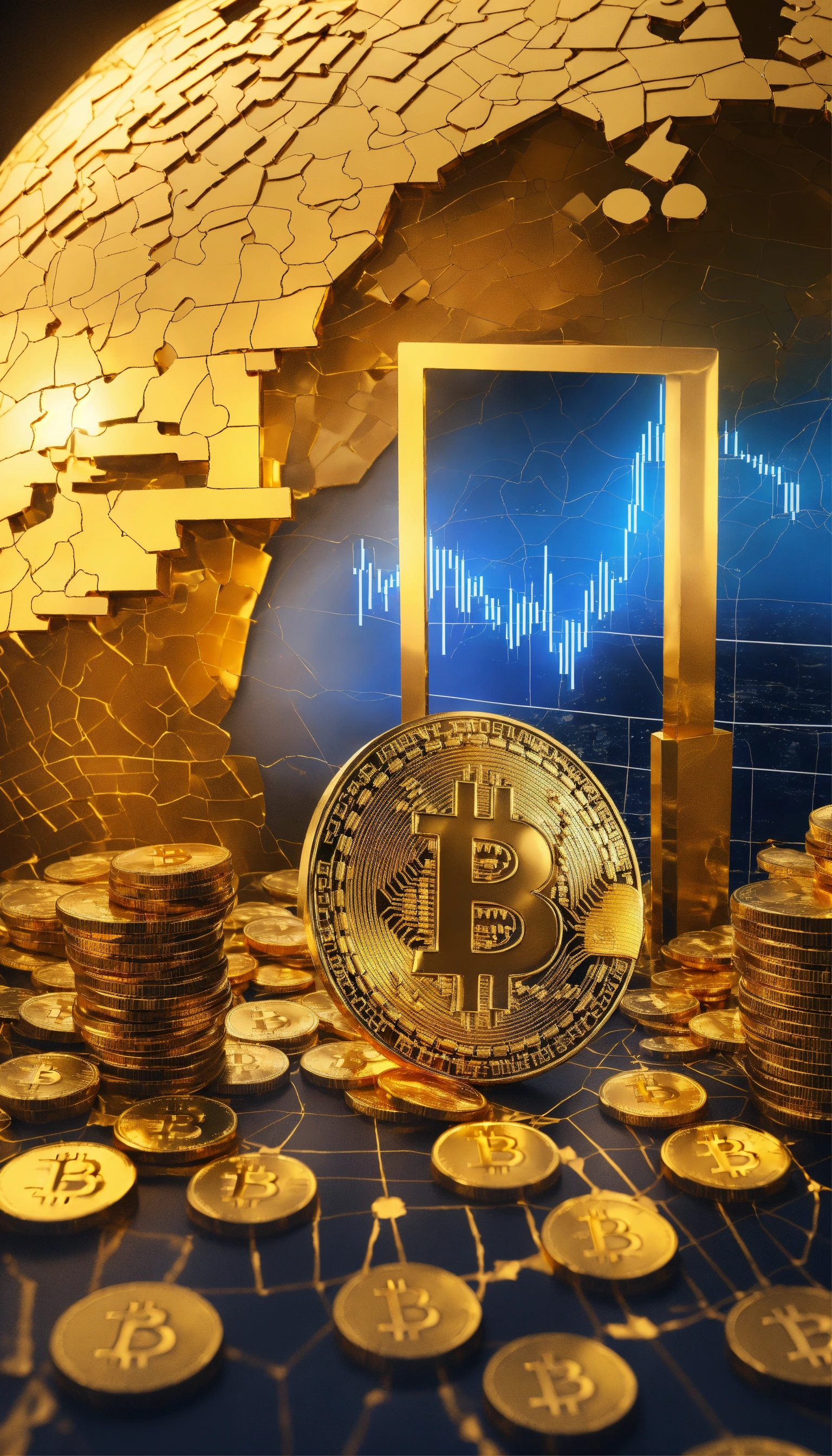 Lexica - Image of a broken financial system symbolized by a cracked ...