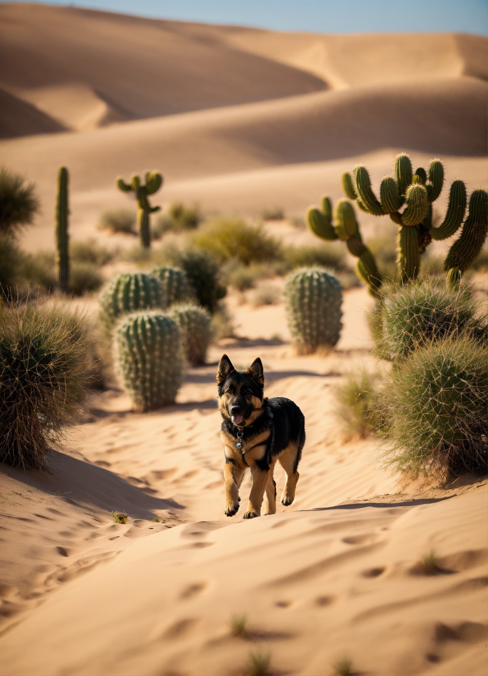 Lexica - "Tiny Oasis Explorers" Journey through the vast dunes with ...