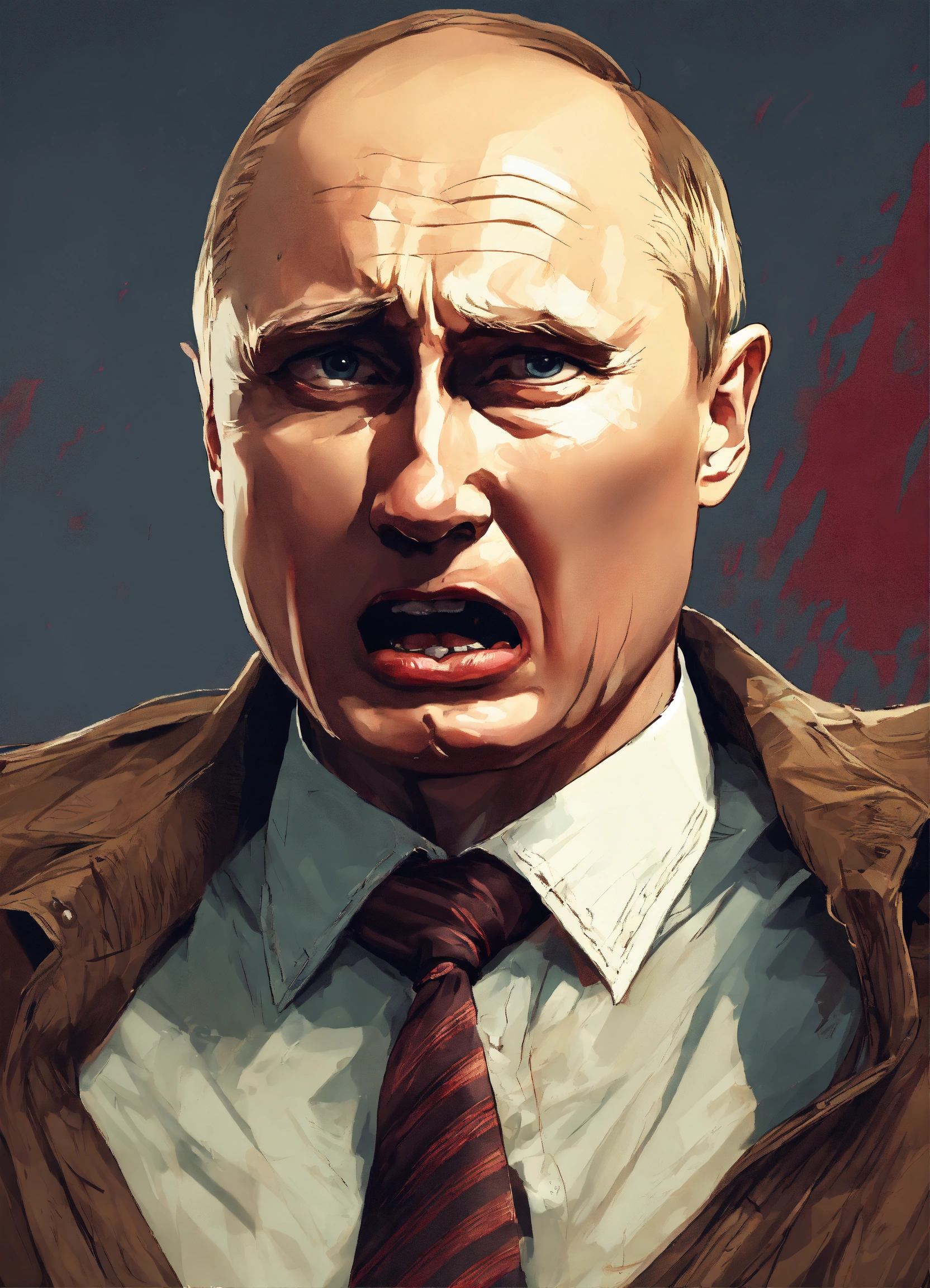 Lexica - Angry frustrated white male, putin, face pulled with anger ...