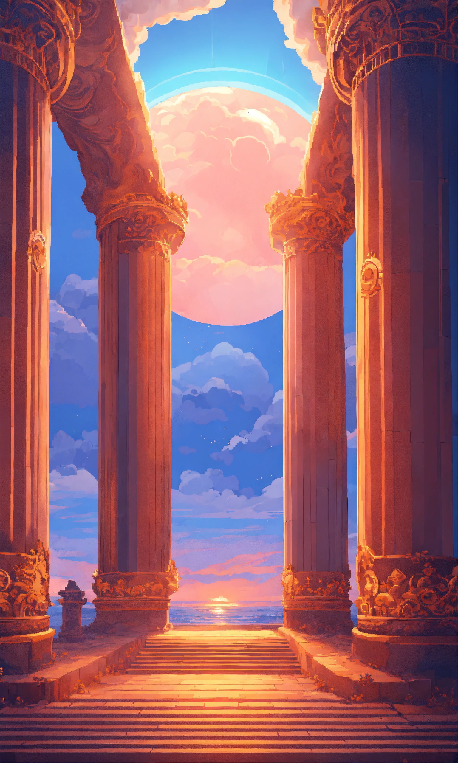 Lexica - Heavens gate, pixel art detailed, intricate details, spiraling ...