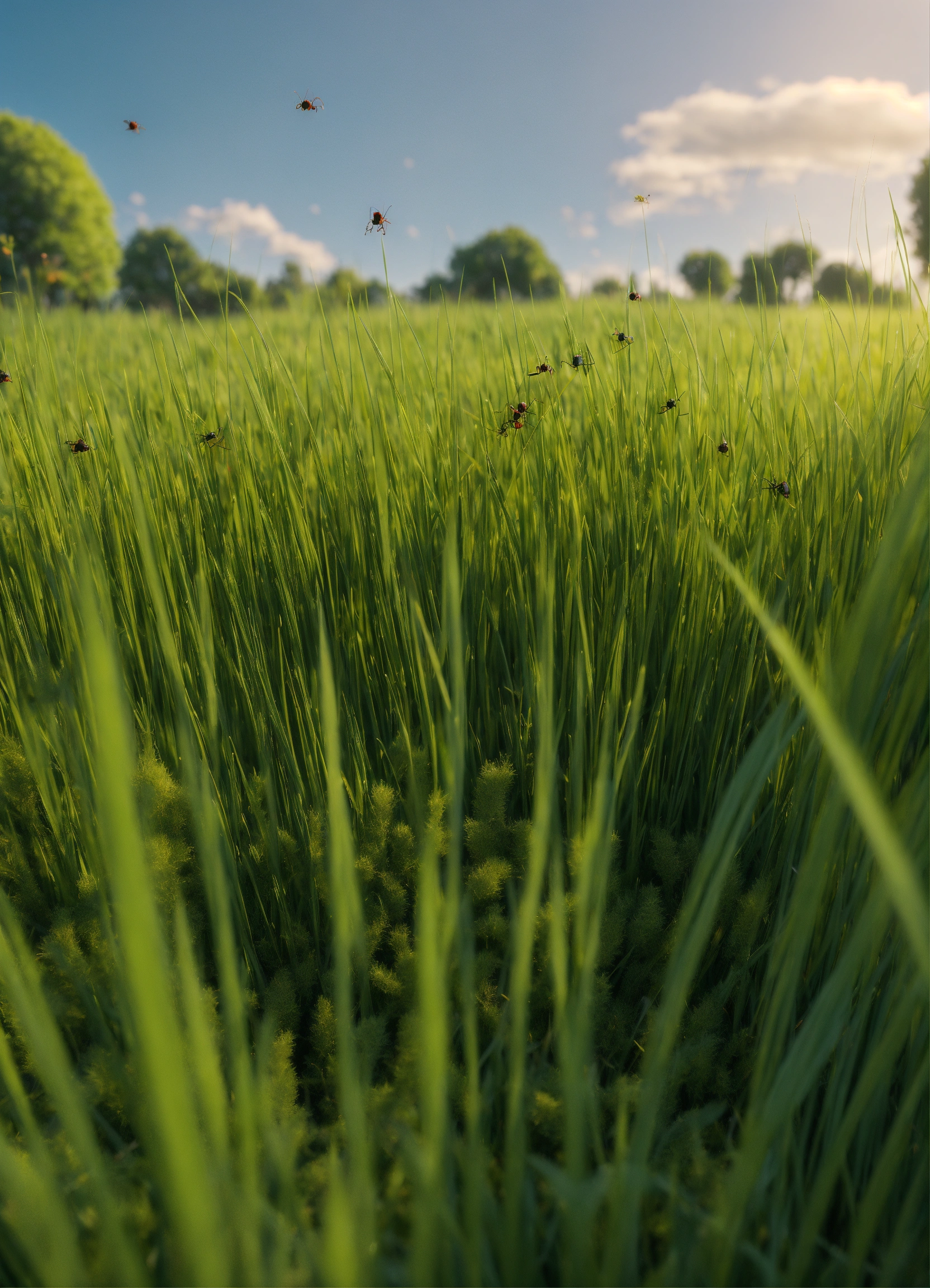 Lexica - The grass as seen from the height of the ants, very tall grass ...