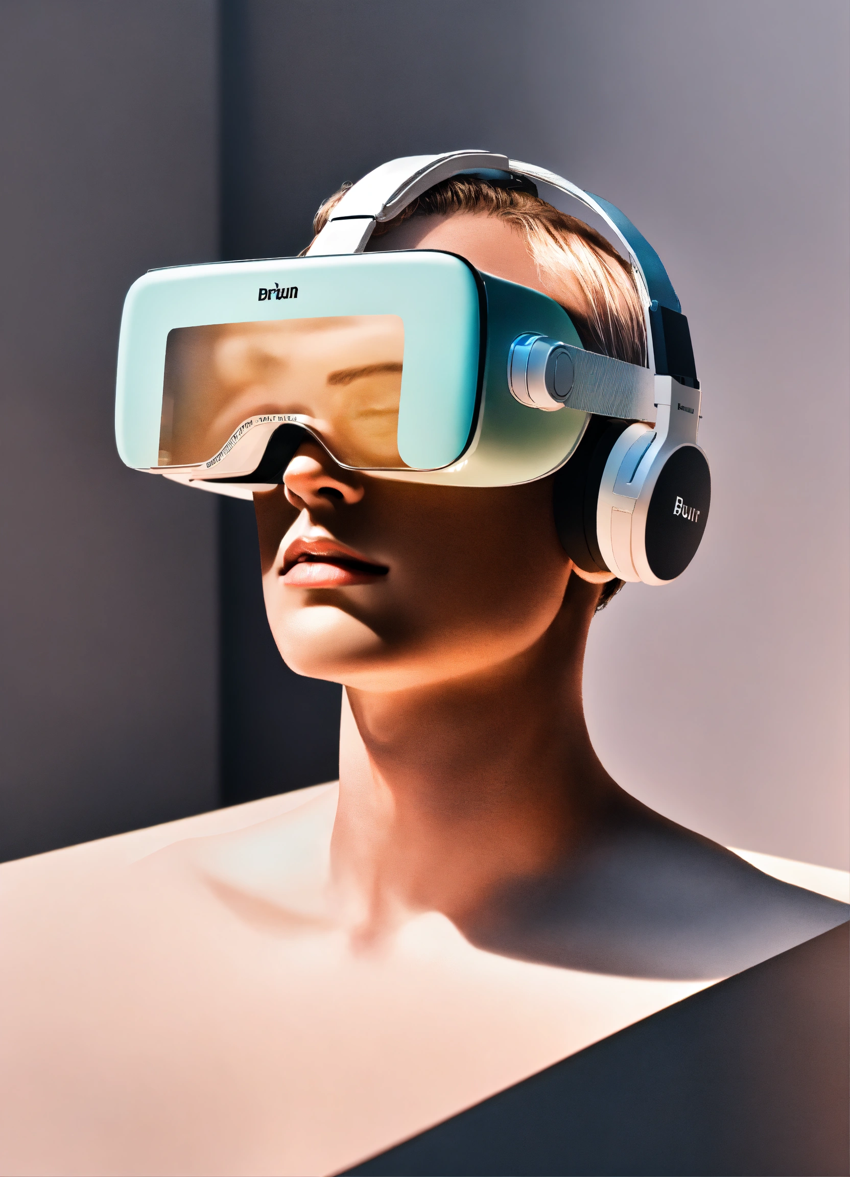 Lexica - A stunning, minimalist curved, pastel translucent ...