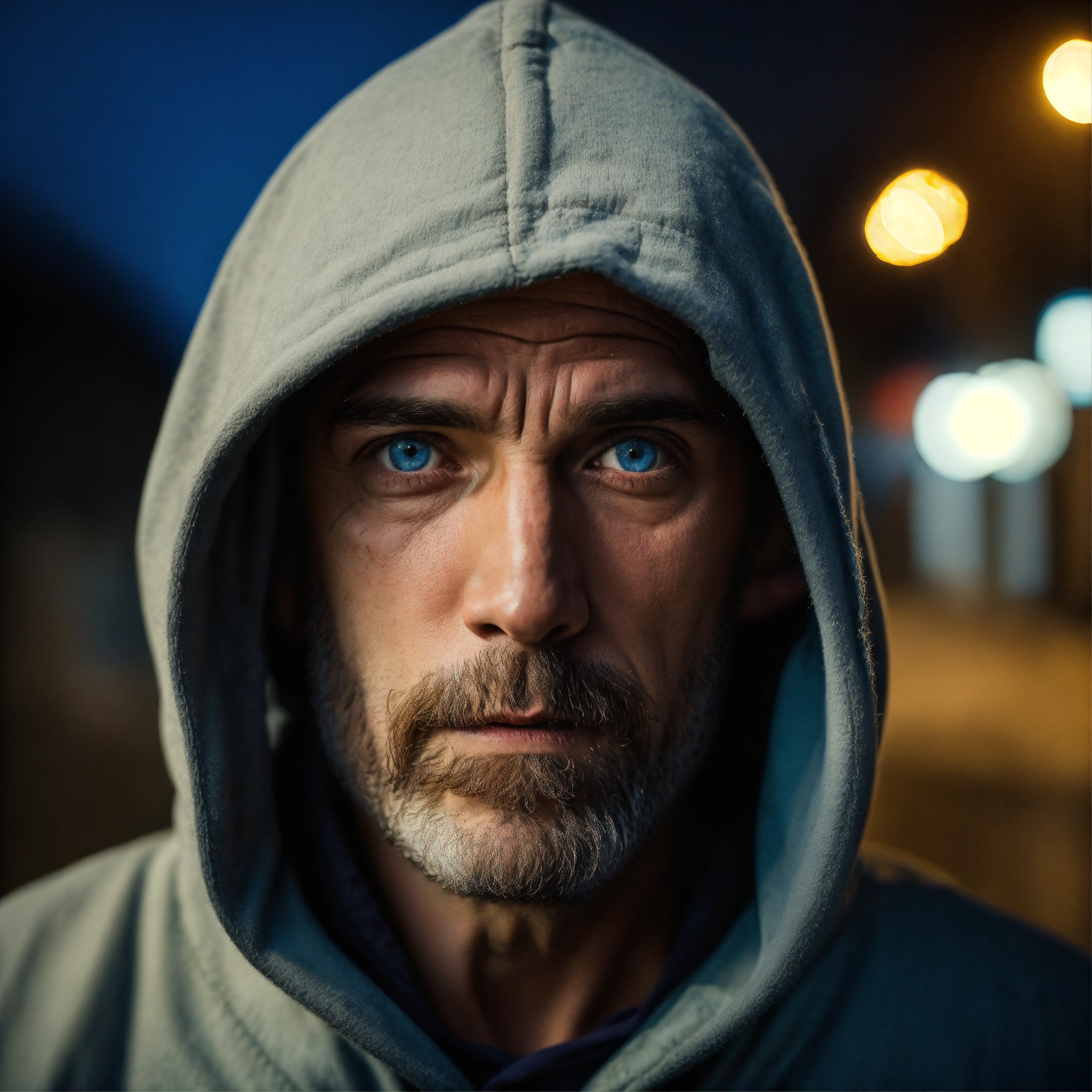 Lexica - A HUGE HOMELESS MAN, LUMPY BALD HEAD, A TINY GOATEE , NO ...