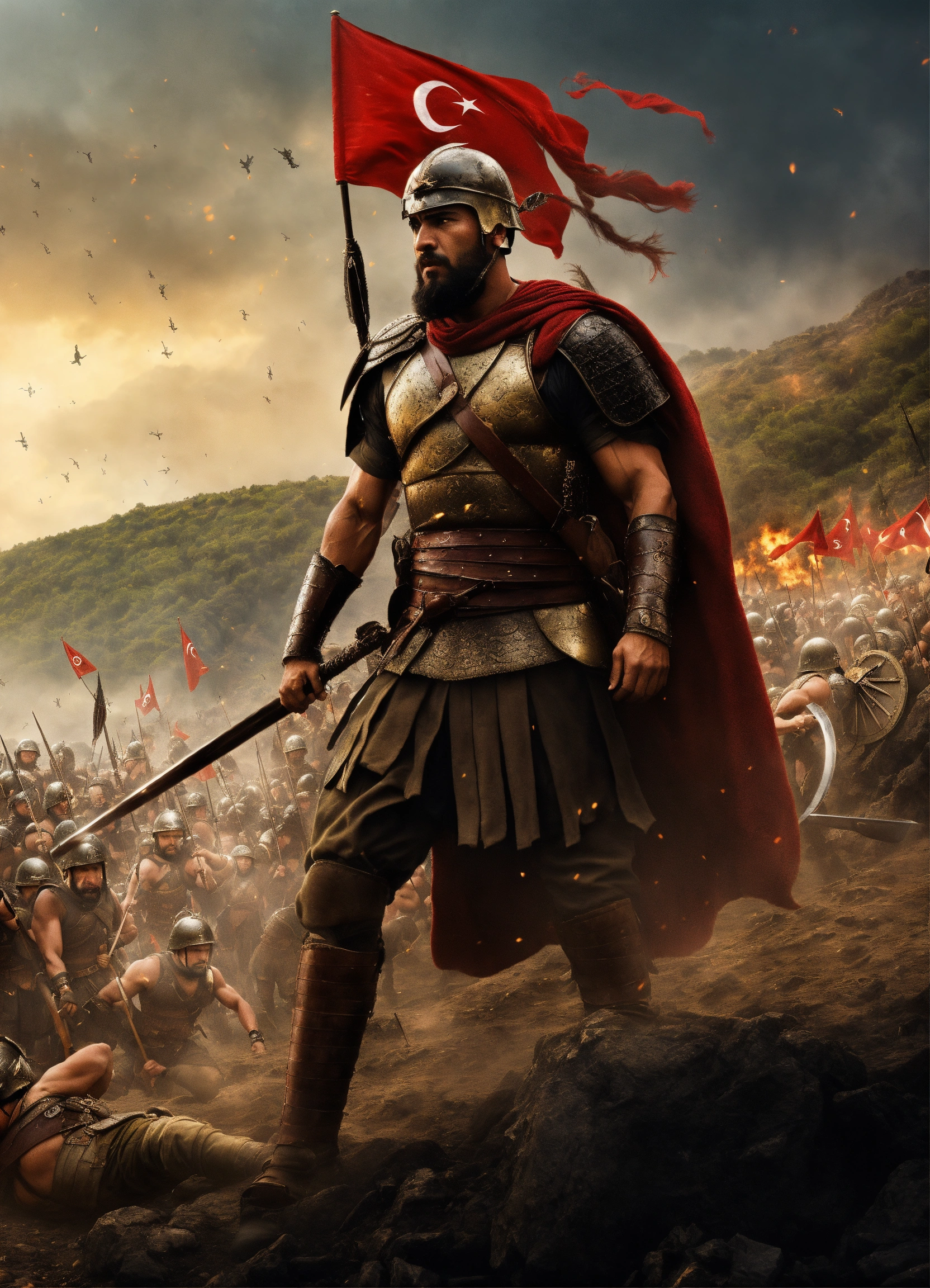 Lexica - Produce an epic imaginative fantasy scene where Turkish ...