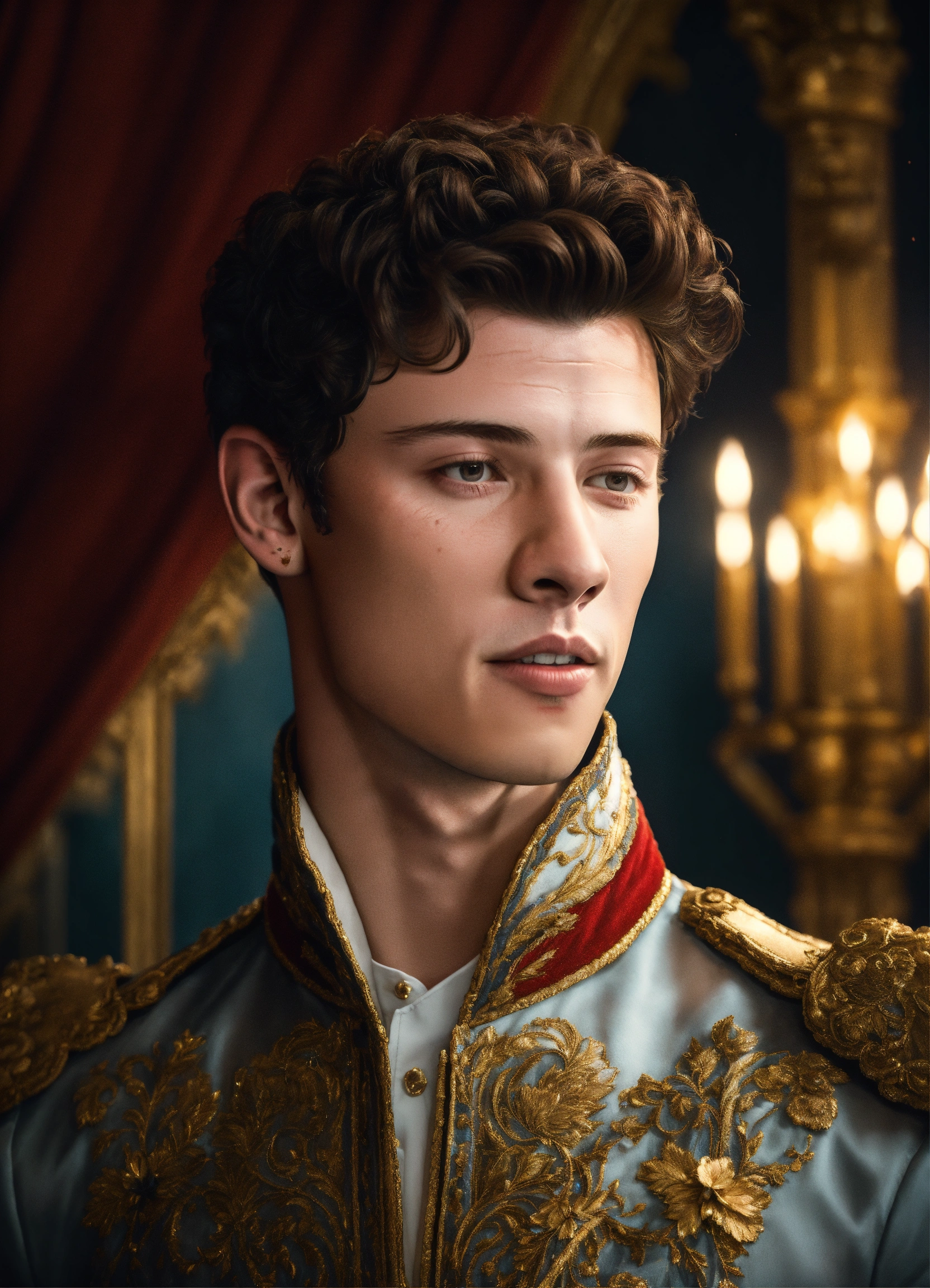 Lexica - A realistic full bod portrait of Shawn Mendes as a prince, in ...