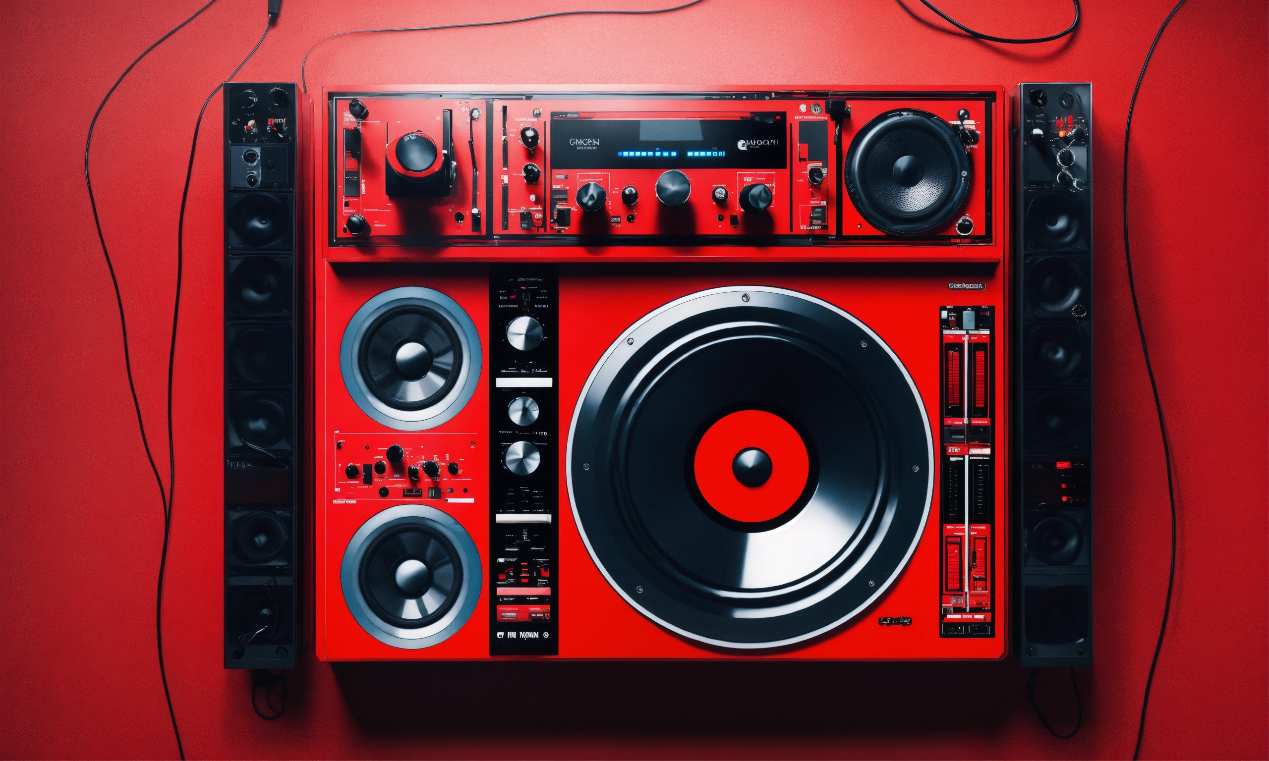 Lexica - Modern day DJ mix board and speakers image to go on business ...