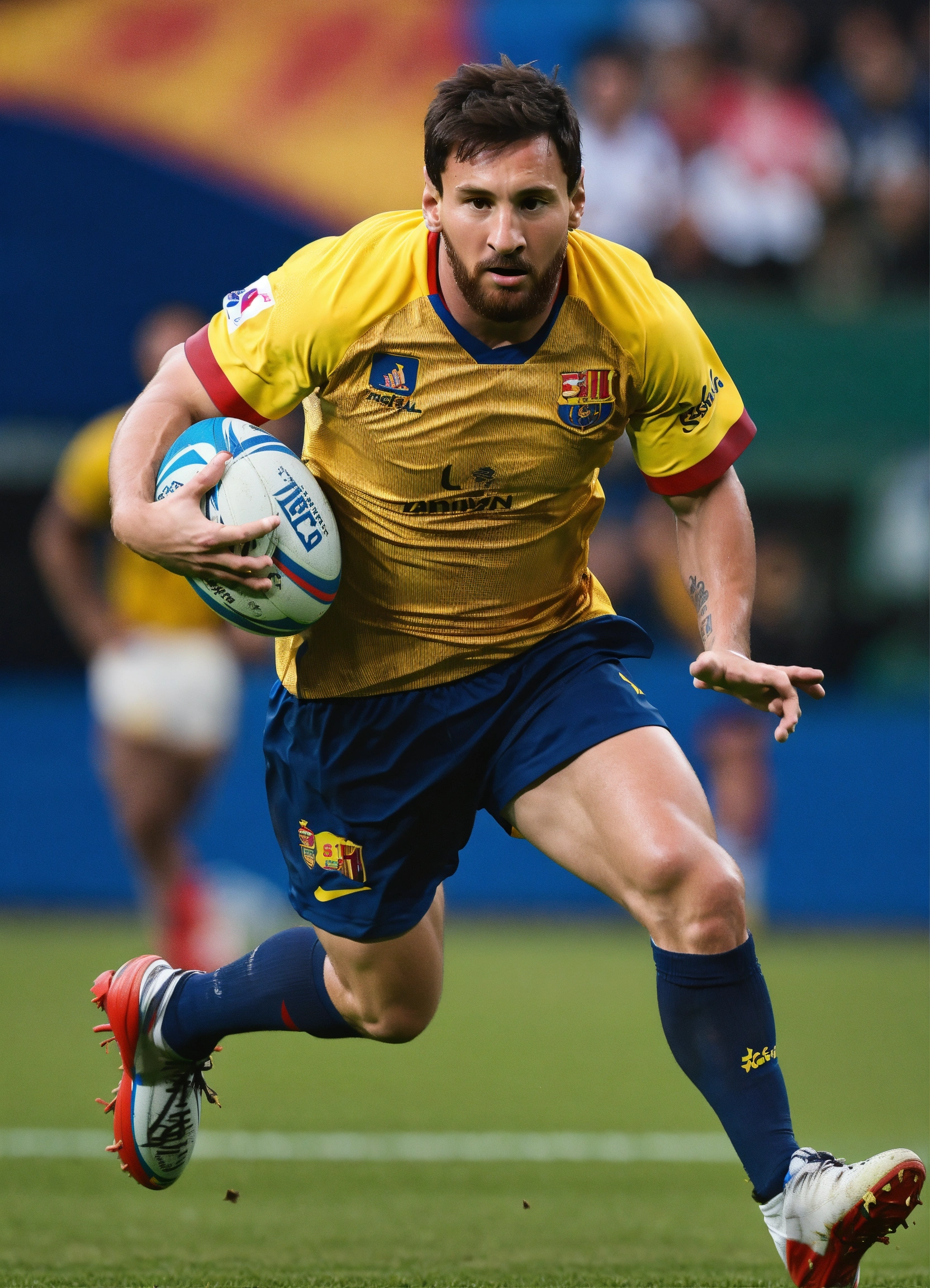 Lexica - Leonardo Messi playing rugby