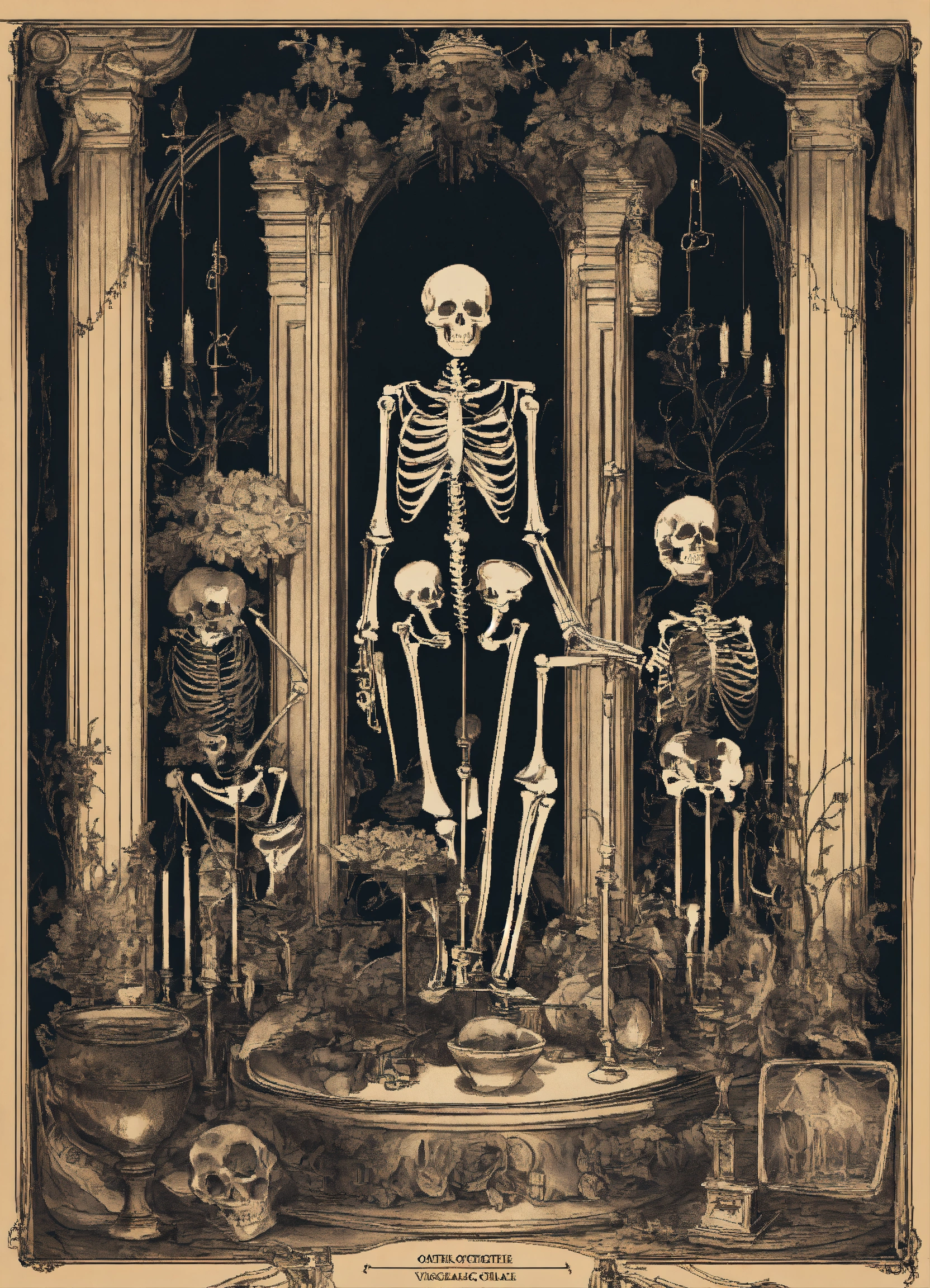 Lexica - Skeleton orchestra, vintage gothic dark academia aesthetic ...