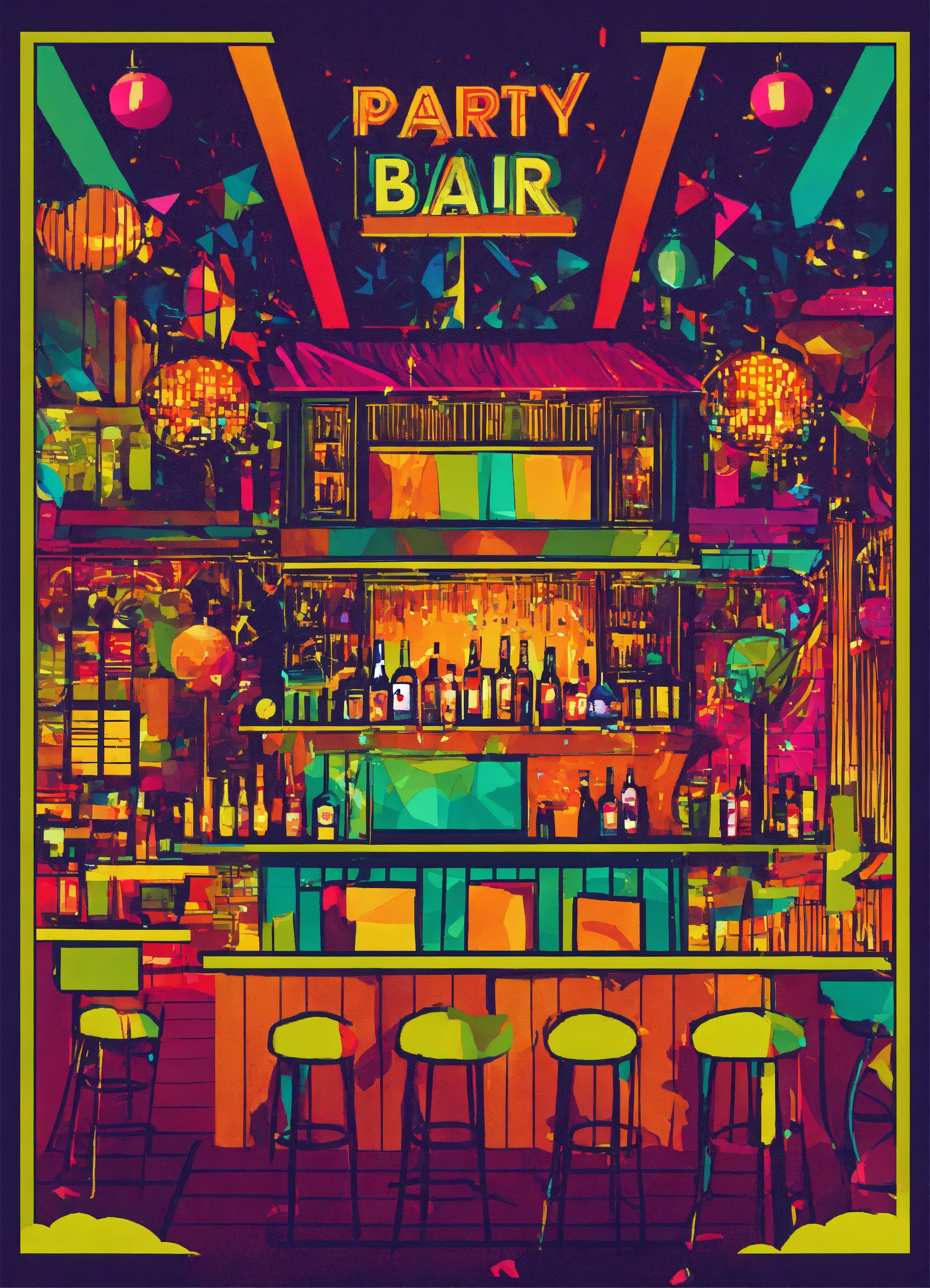 Lexica - Party bar background