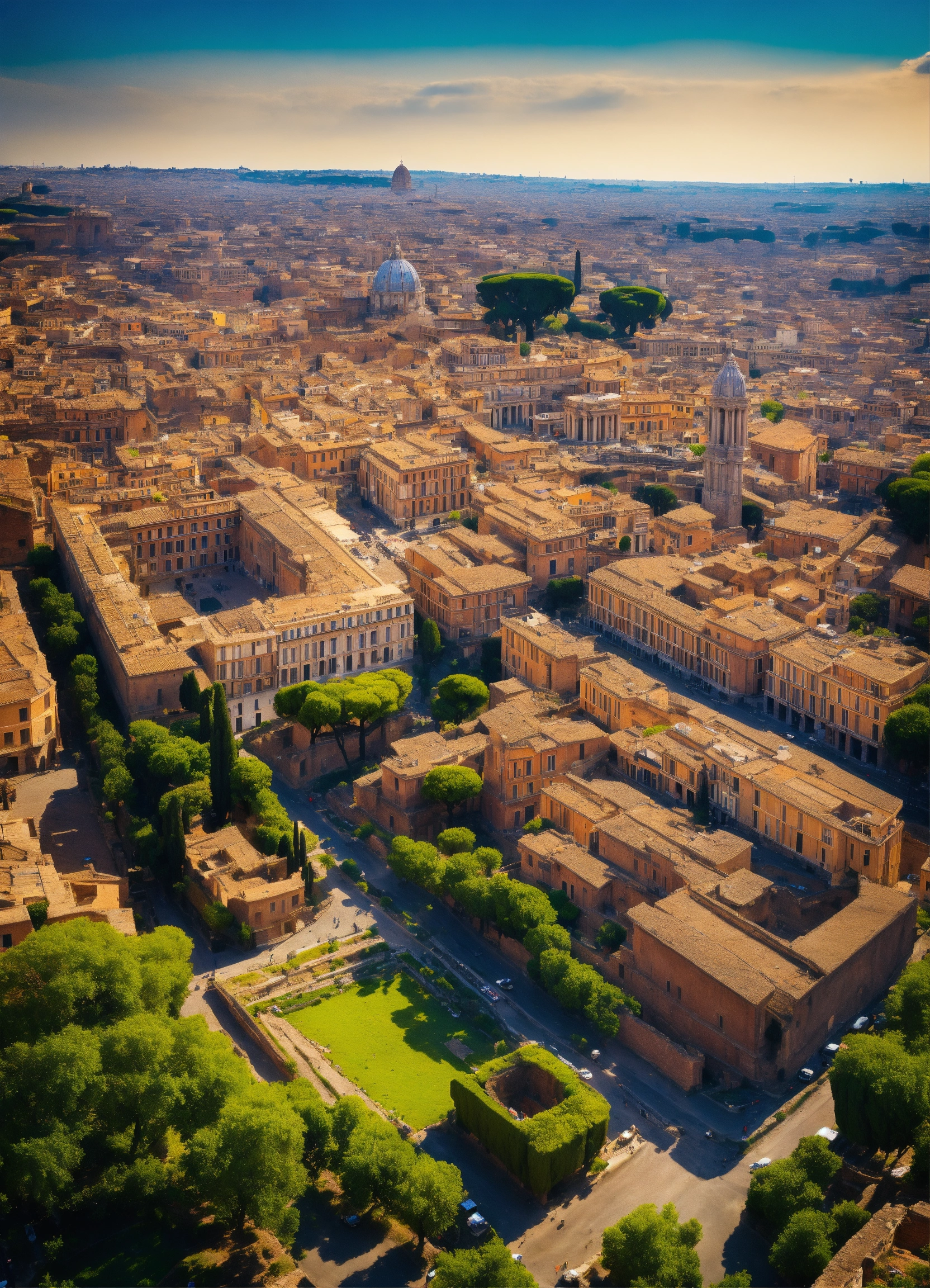 Lexica - An ariel view of the ancient city of rome