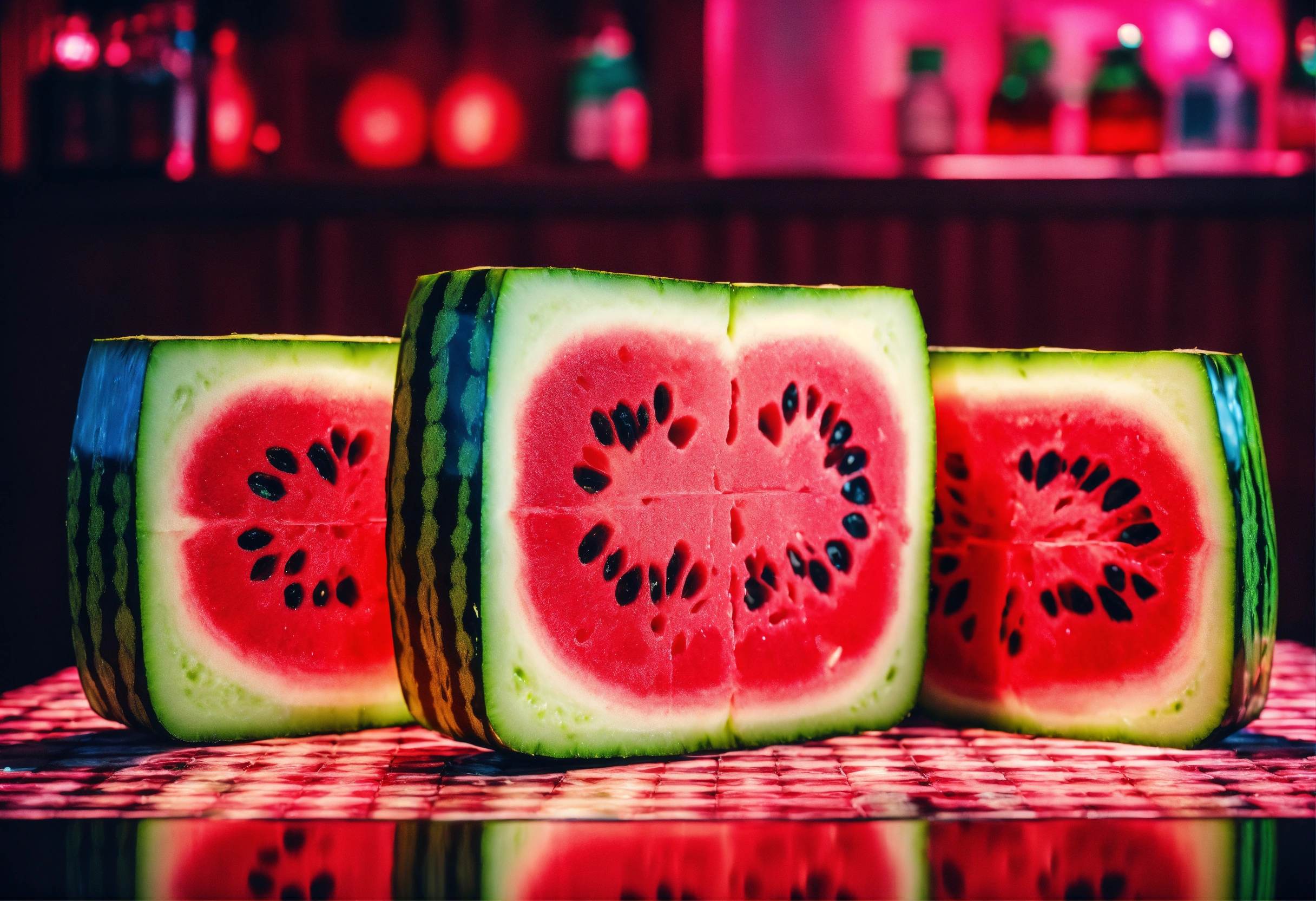 Lexica - Square watermelon, 4k, vintage photo, reflection, beautiful ...