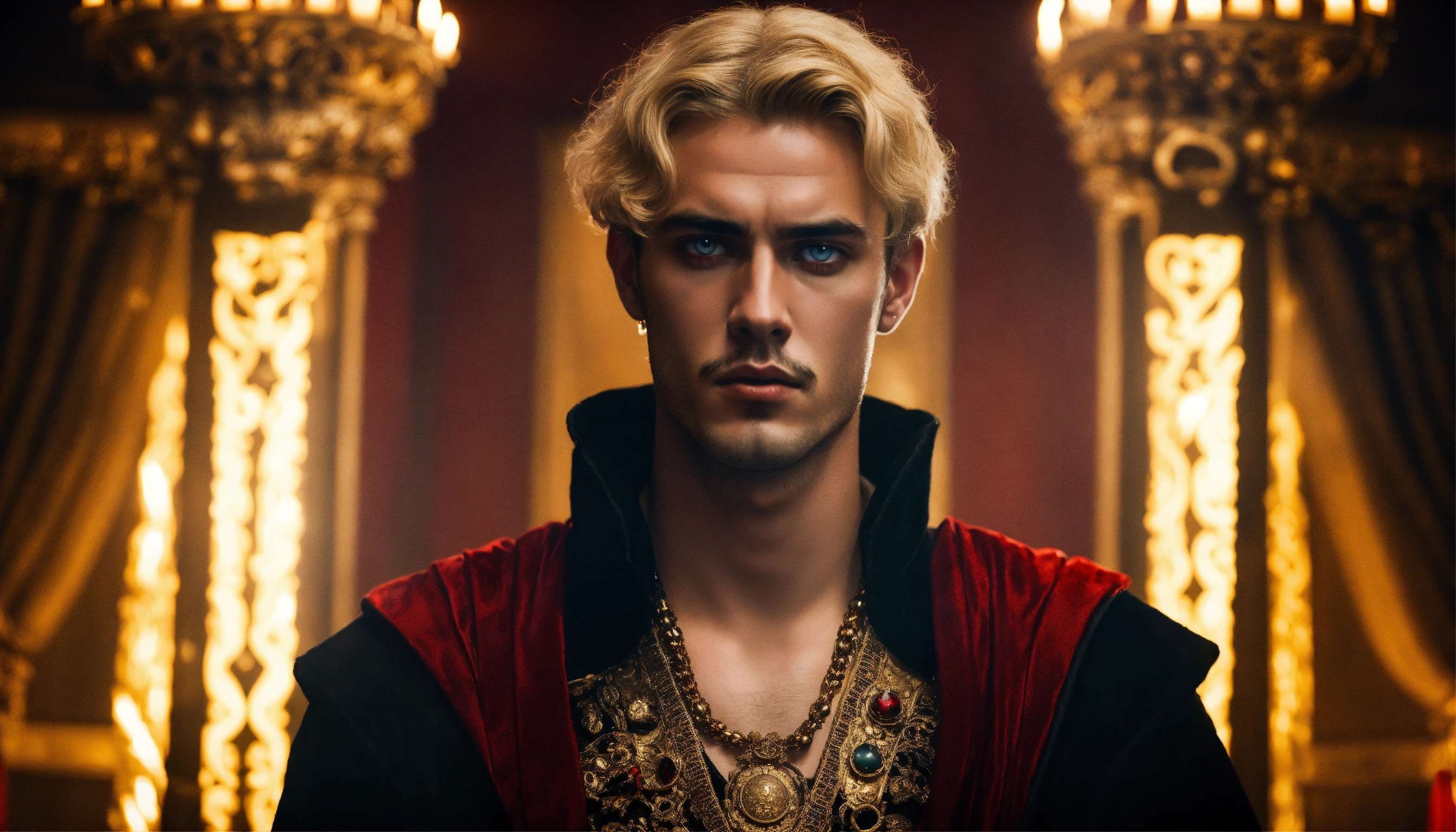 Lexica - Dark, mysterious and dramatic portrait of a young handsome ...