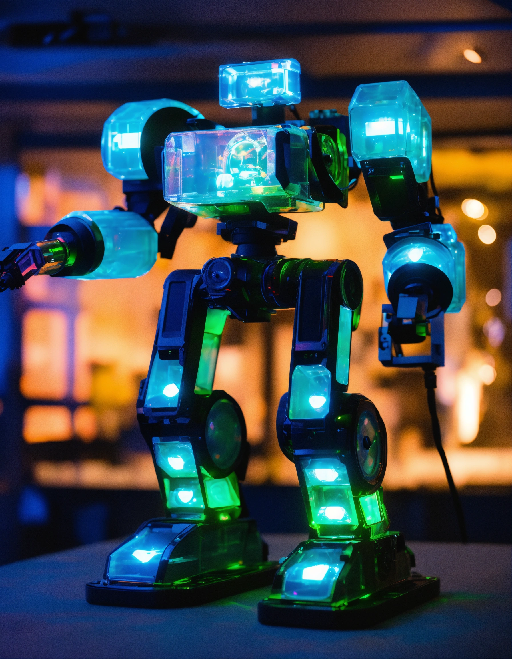 Lexica - Translucent polycarbonate, robot, thermal visor, opalescent ...