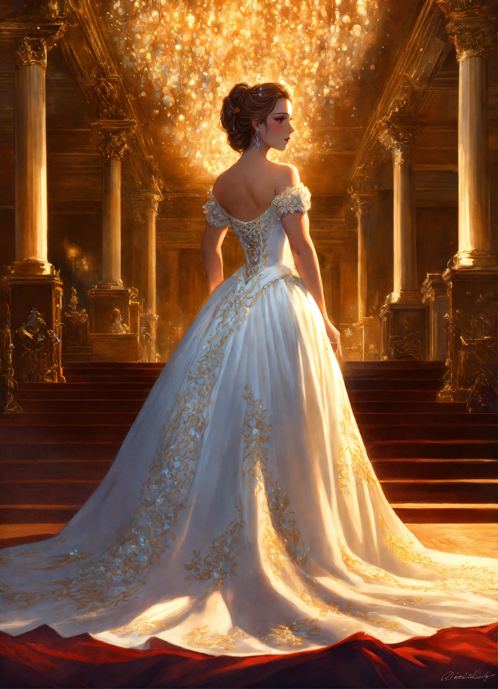 Lexica - "Christine Daae", opera star, big opera updo, elaborate white ...