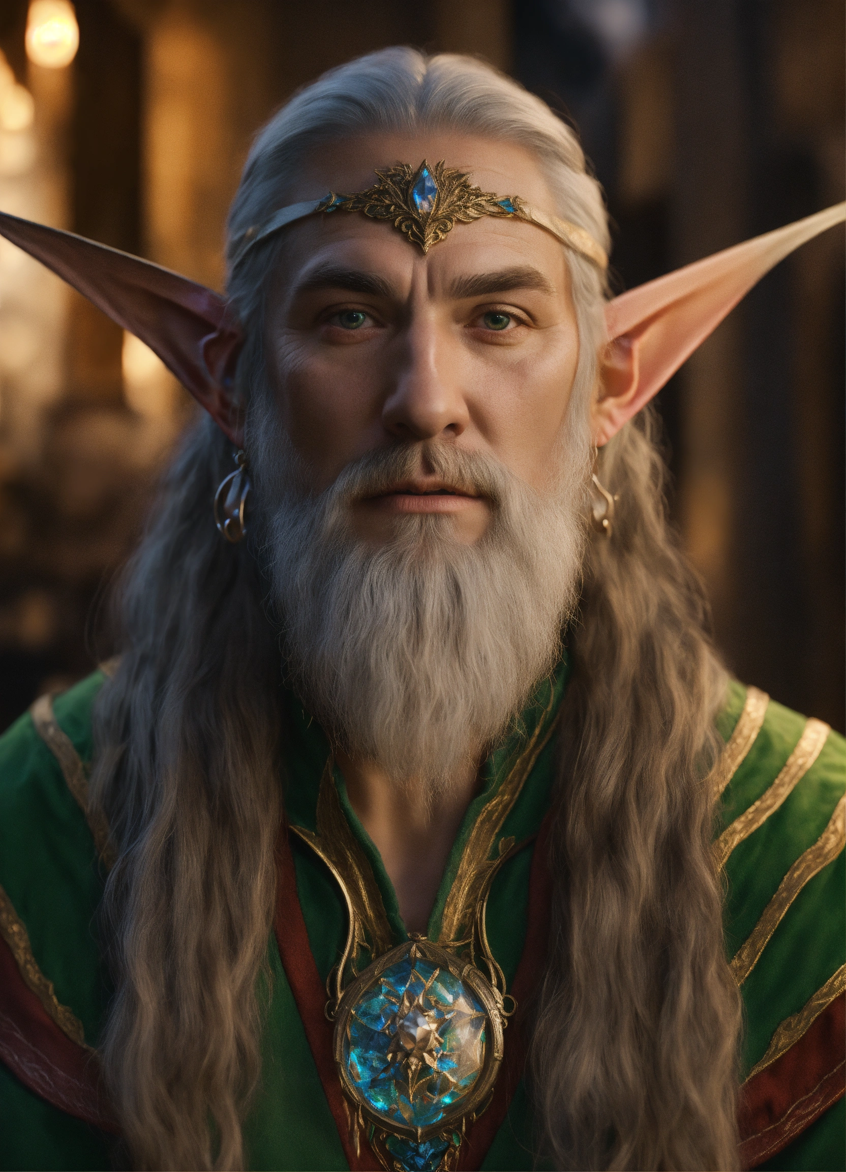 Lexica - A portrait of a legendary elf like wizard 8k. ultra realistic.