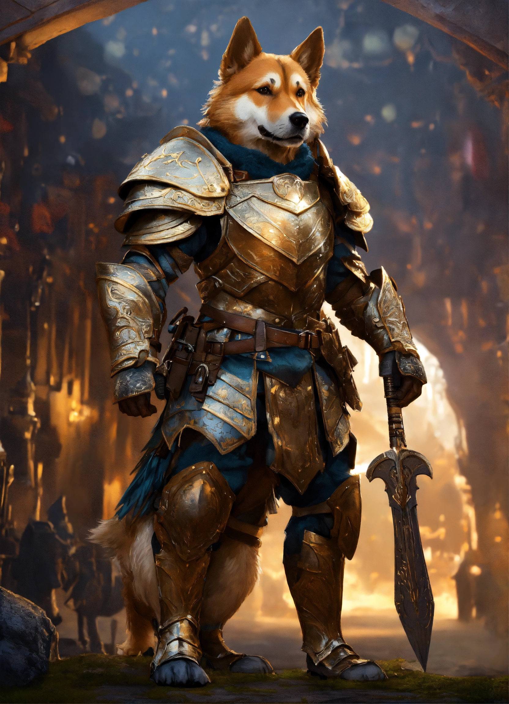 Lexica - High quality photo fullbody of a male anthro dog wearing ...