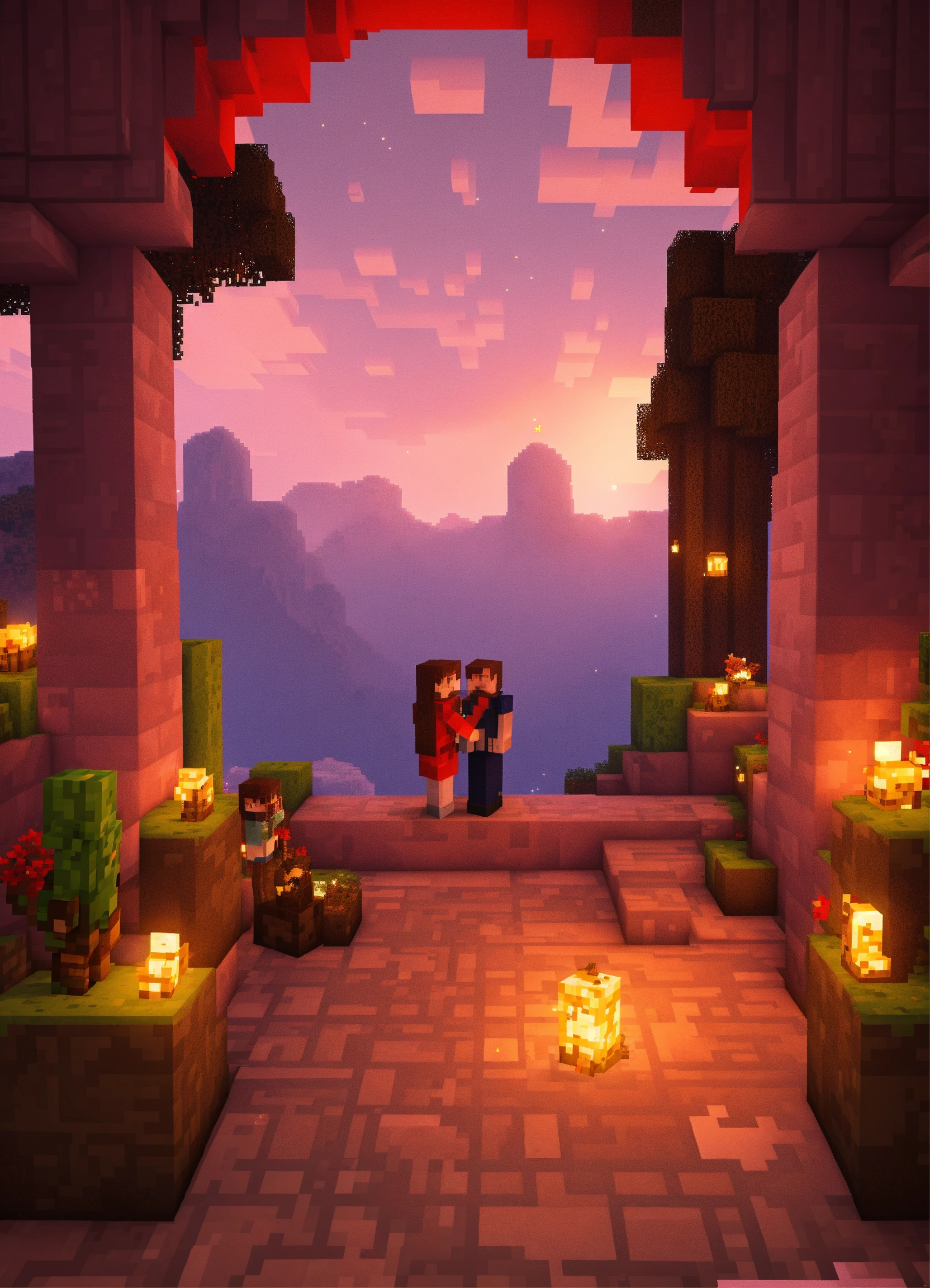 Lexica - 2 romantic partners in a fantasy Minecraft adventure