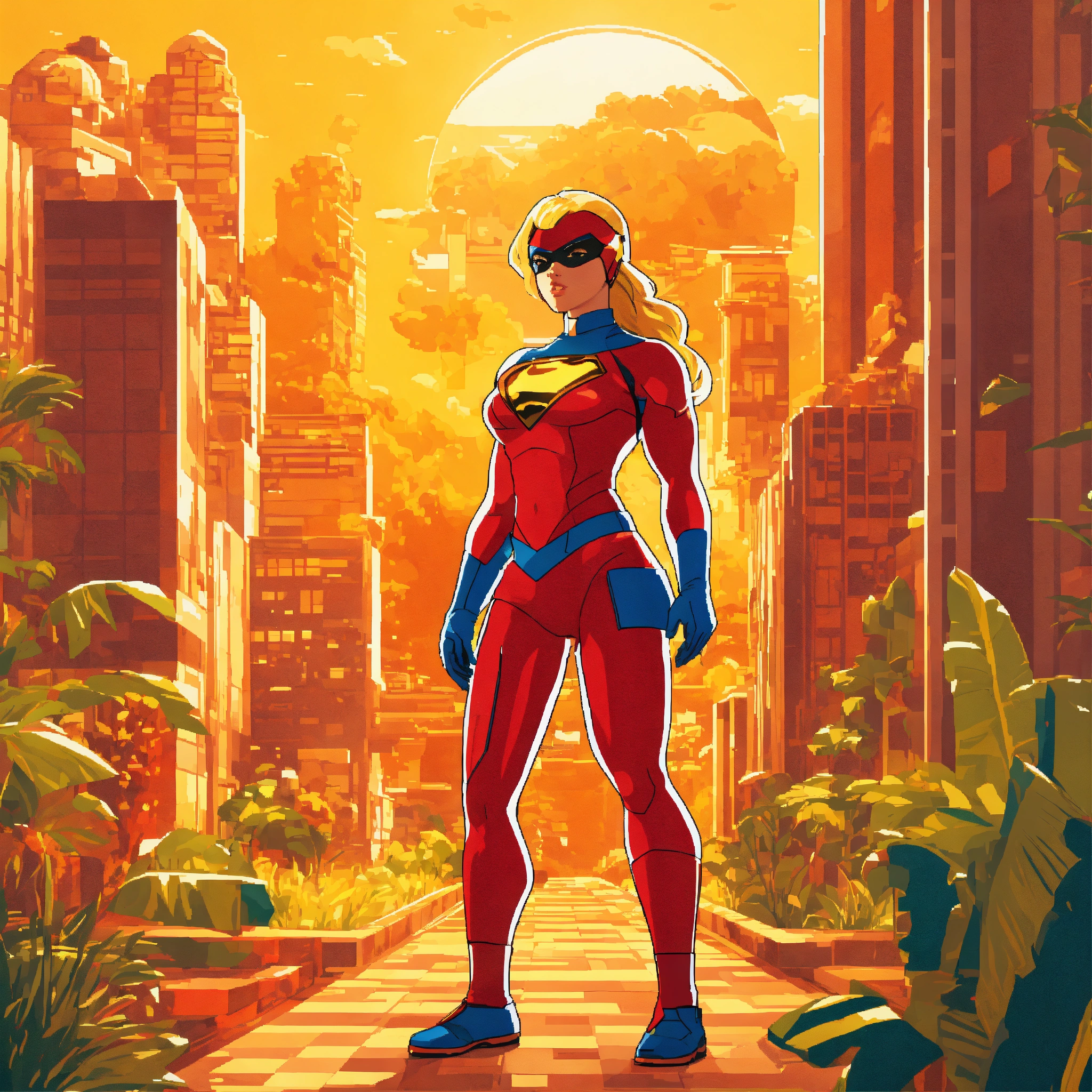 Lexica - Design a 3D isometric animated pixel art poster, reminiscent ...