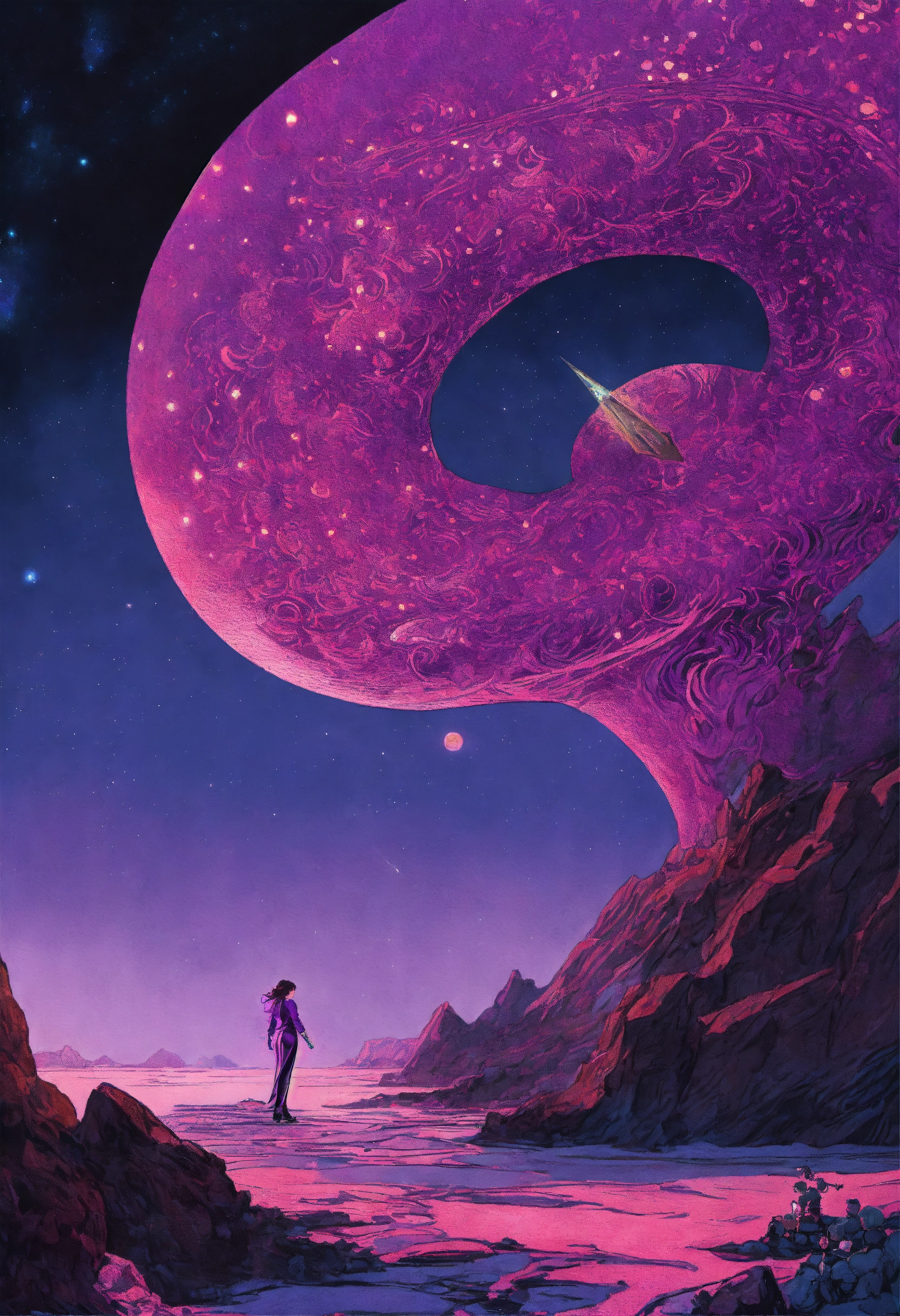 Lexica - 1960s hyper surrealism, photo-realistic, enchanted siren, long ...