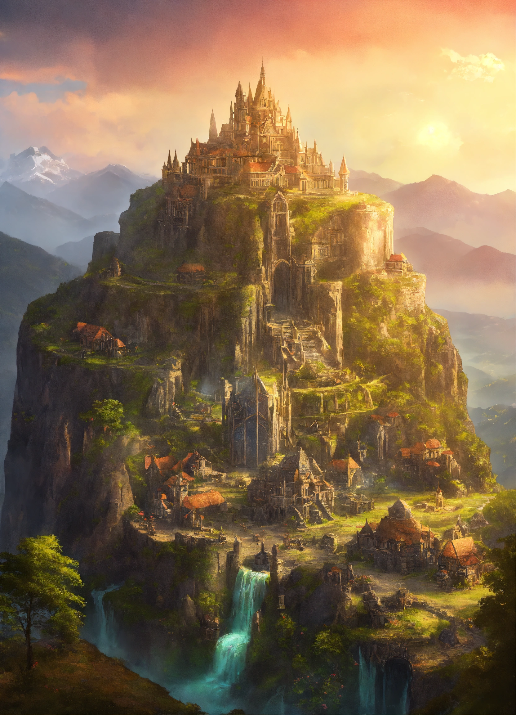 Lexica - An elven stone city in a mountain