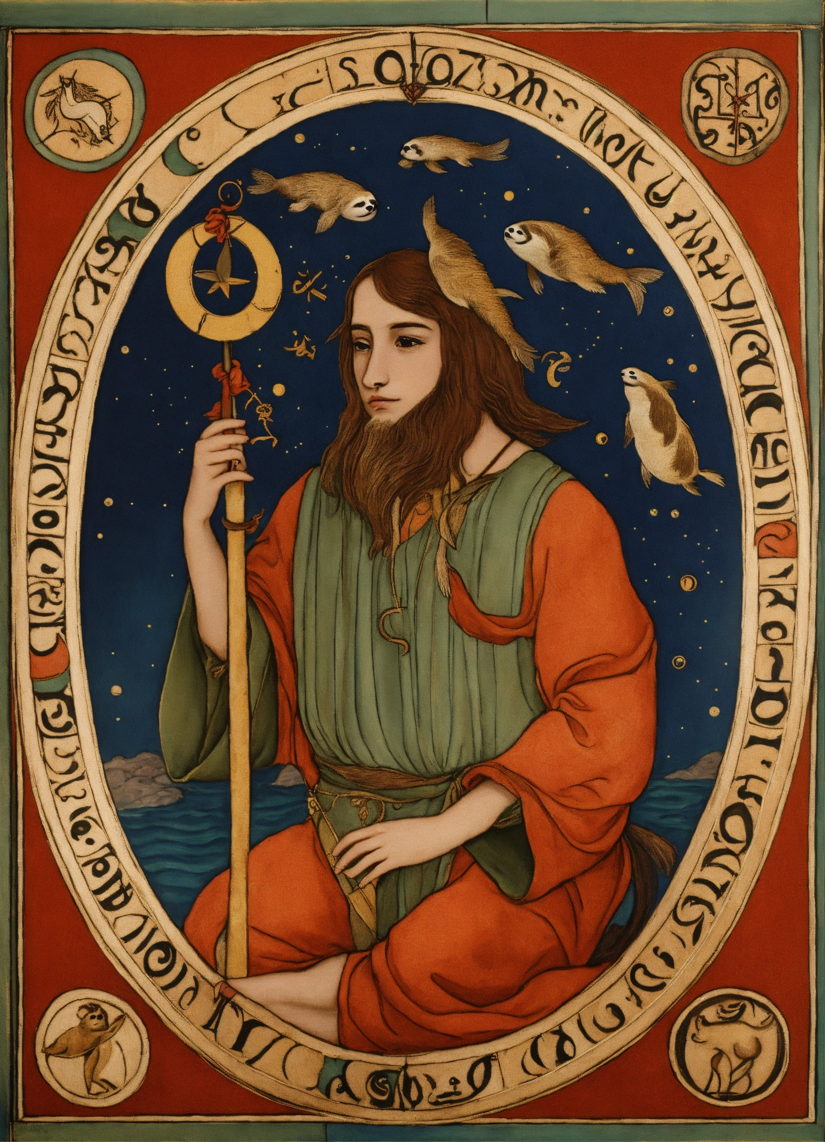 Lexica - Zodiac sign of pisces personified as the sin of sloth