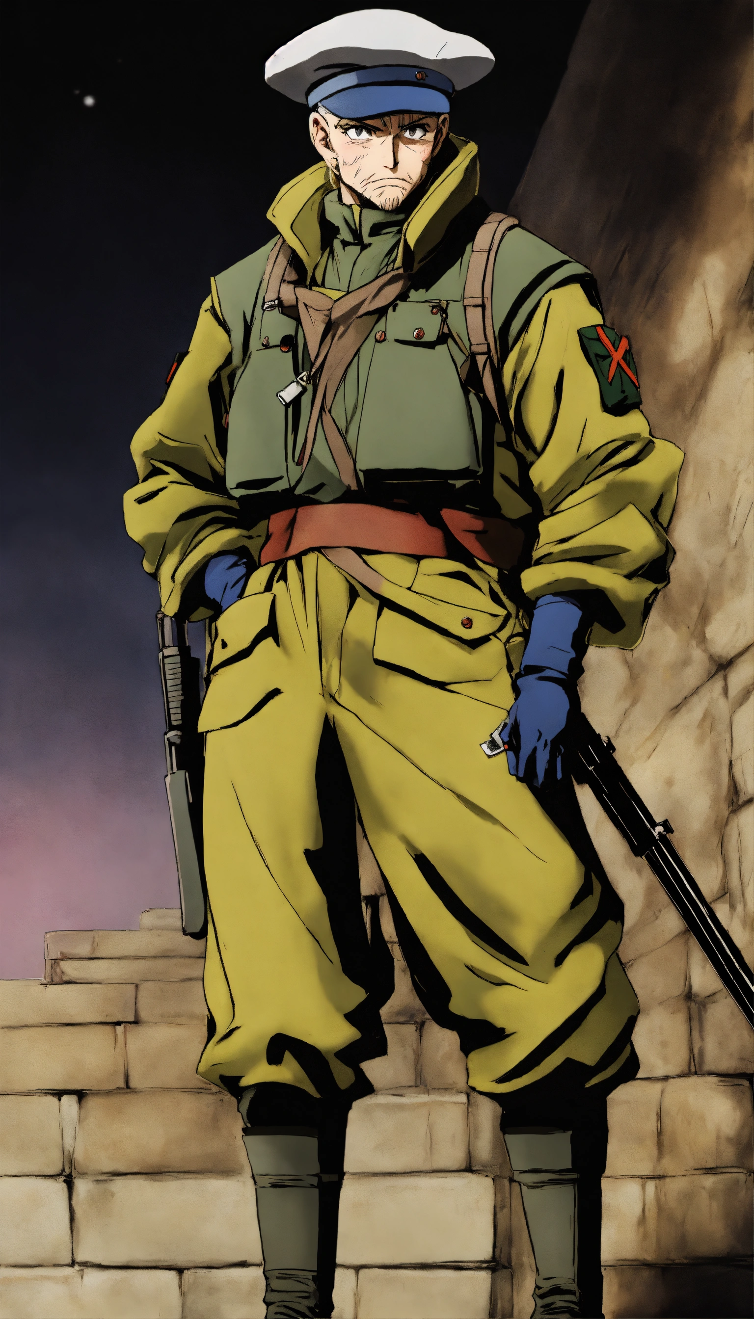 Lexica - Old manga soldier guerilla in hunter x Hunter style