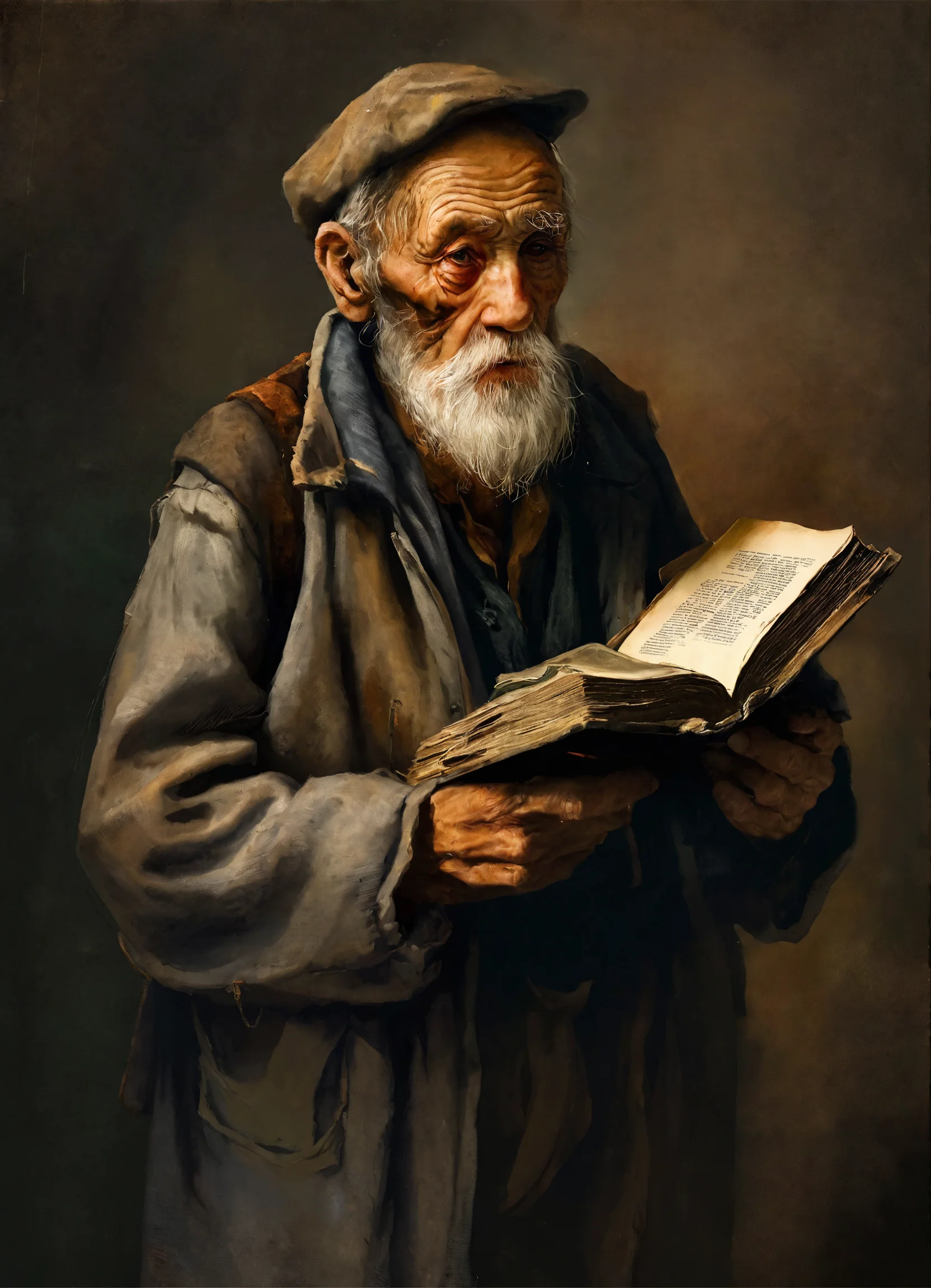 Lexica - An old man with a book in his hand Search for this on Google