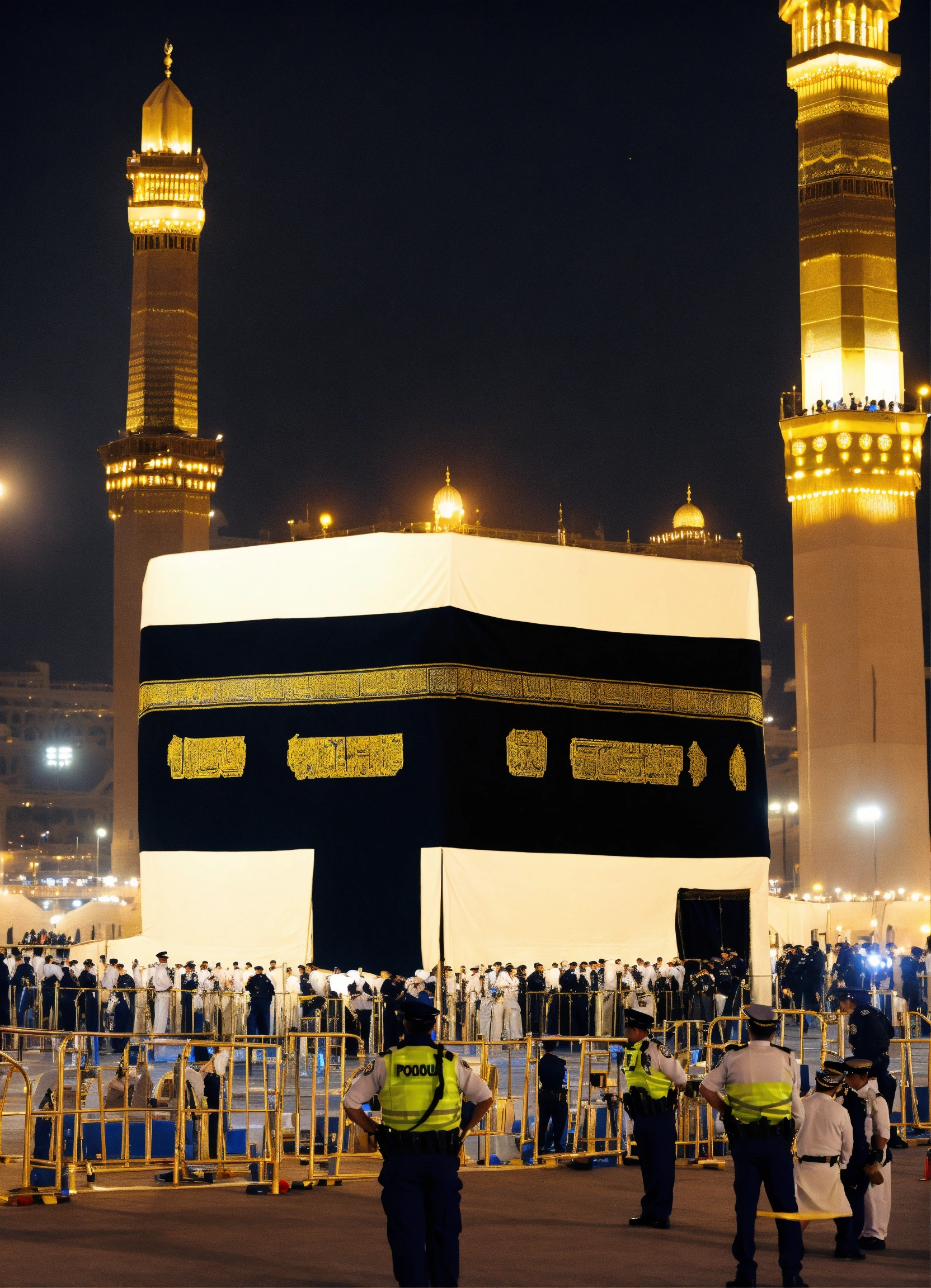 Lexica - Police checkpoints around the kaaba in mecca