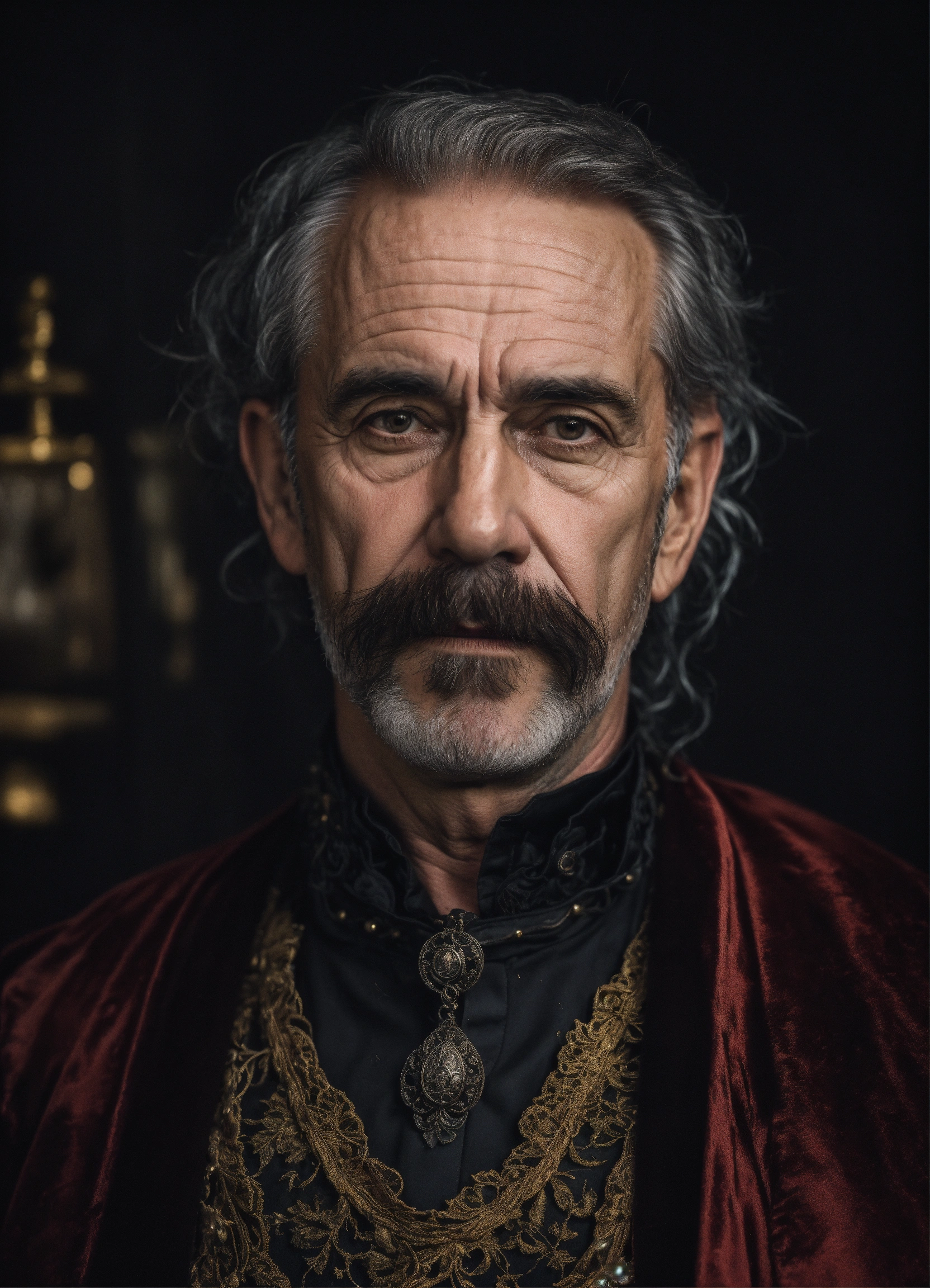 Lexica - An middle-aged man looking like a gothic old fashioned.