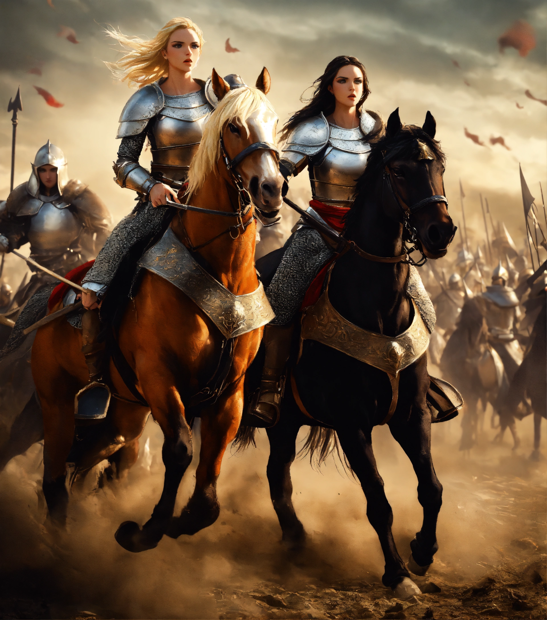 Lexica - An epic fantasy scene featuring two gorgeous and beautiful ...