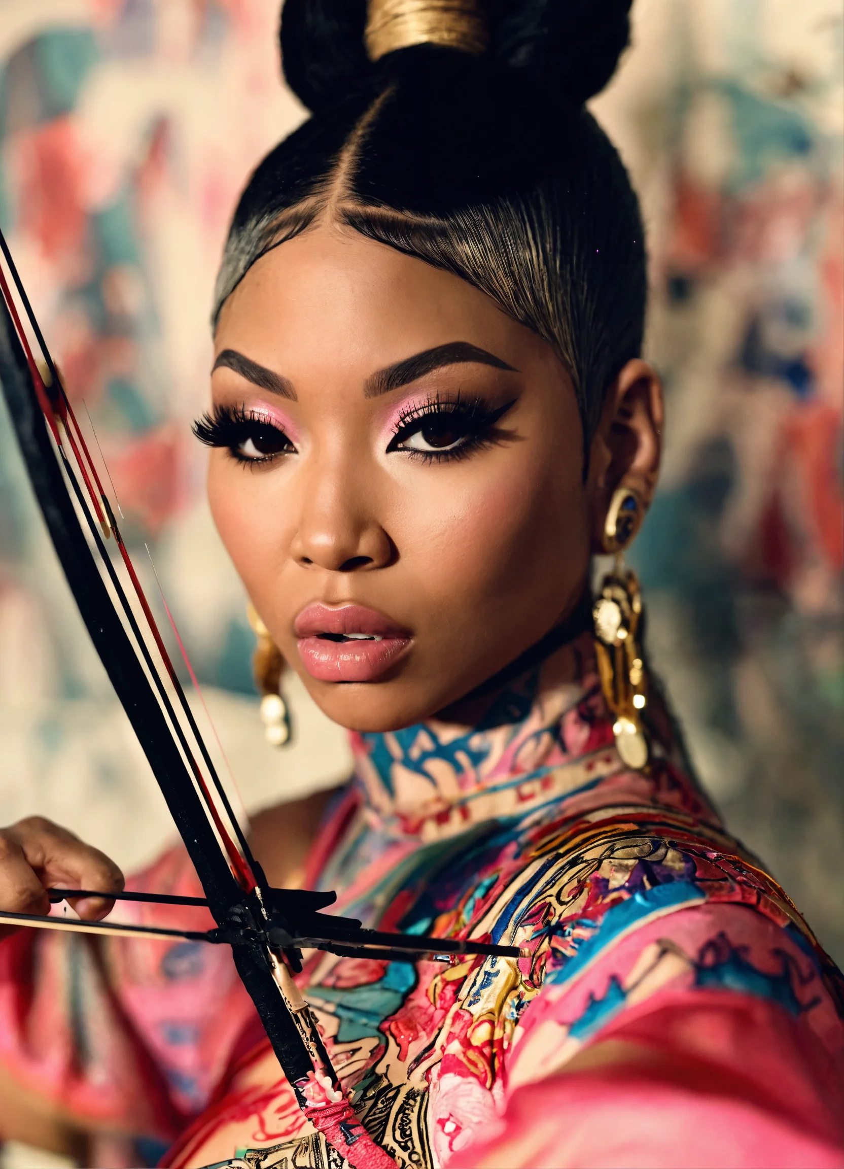 Lexica - Nicki Minaj practices calligraphy and archery, her focus ...