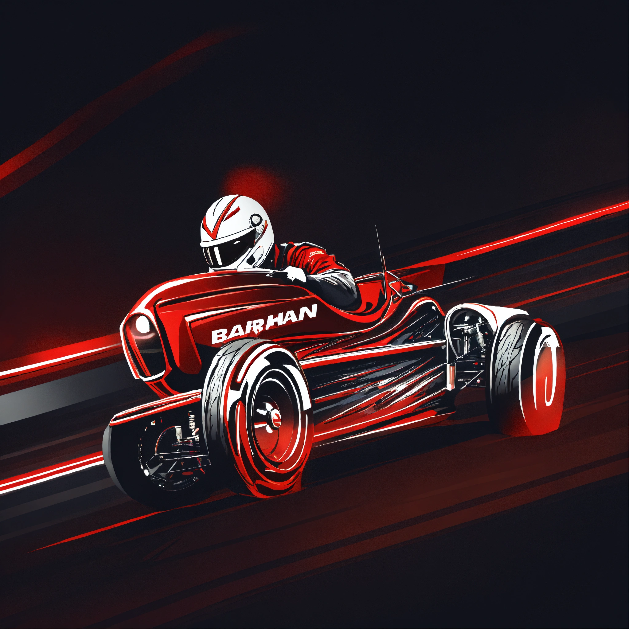 Lexica - Bahrain red and white vector clean modern car drag race car ...