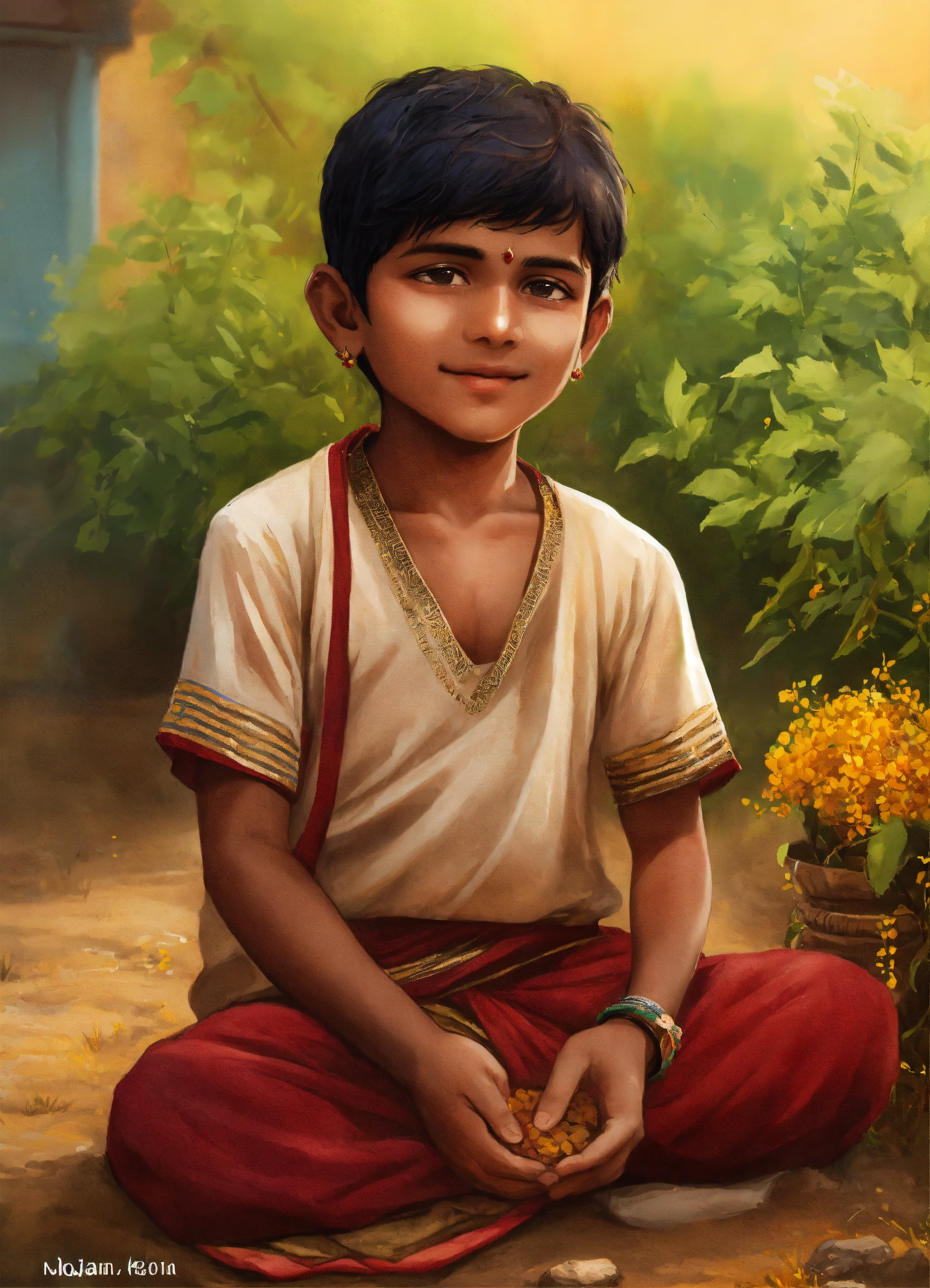 Lexica - Illustrate the transformation of Aryanan indian young boy into ...