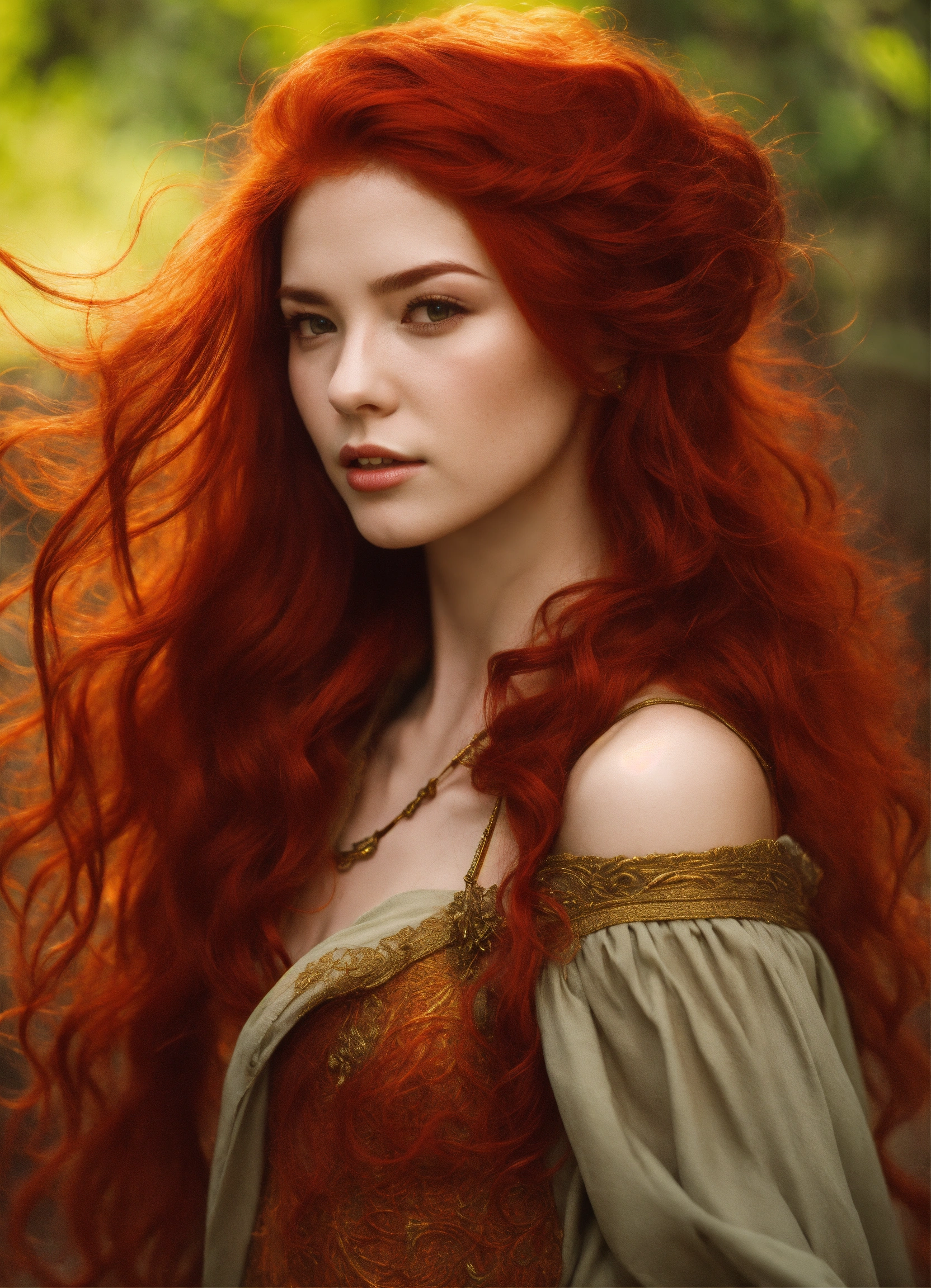 Lexica - Draconic traits to human with red hair