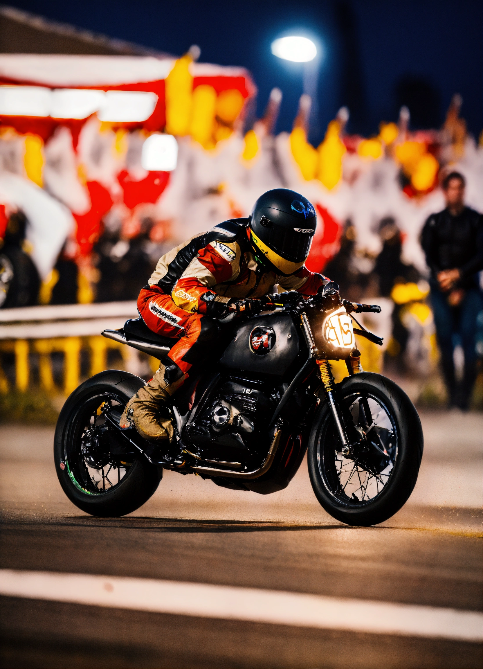 Lexica - (((the rabbit motorcycle racer))) cinematic portrait shot at a ...